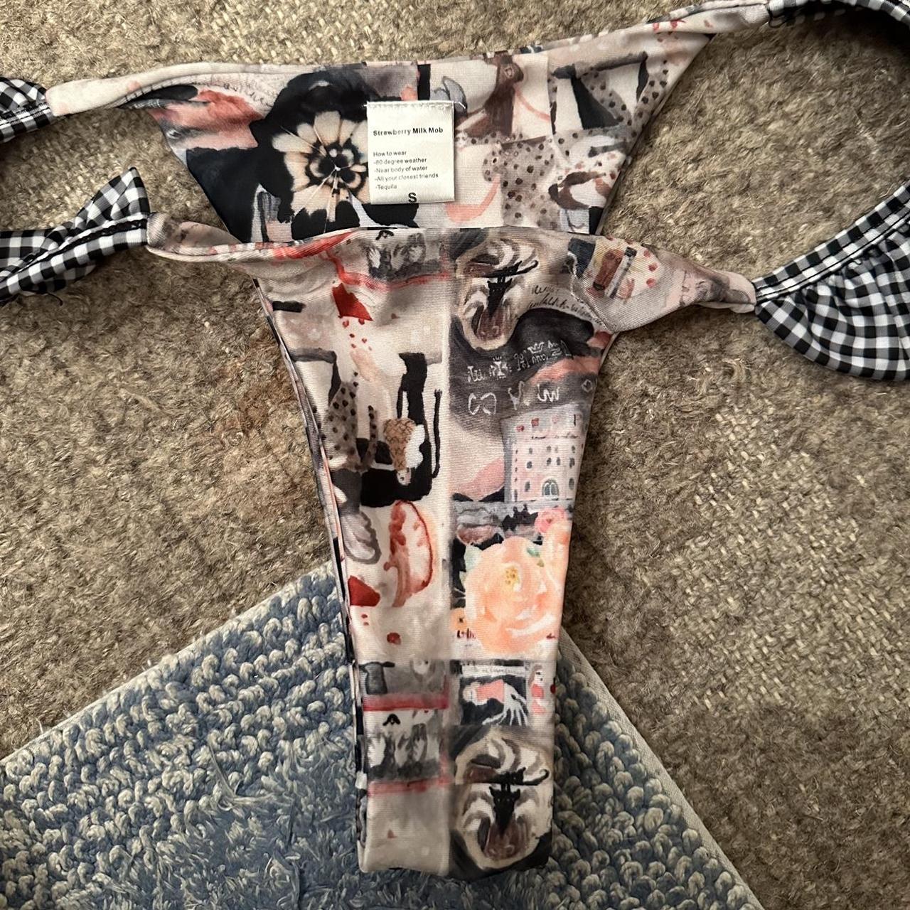 Strawberry milk mob New York minute bathing suit set... - Depop