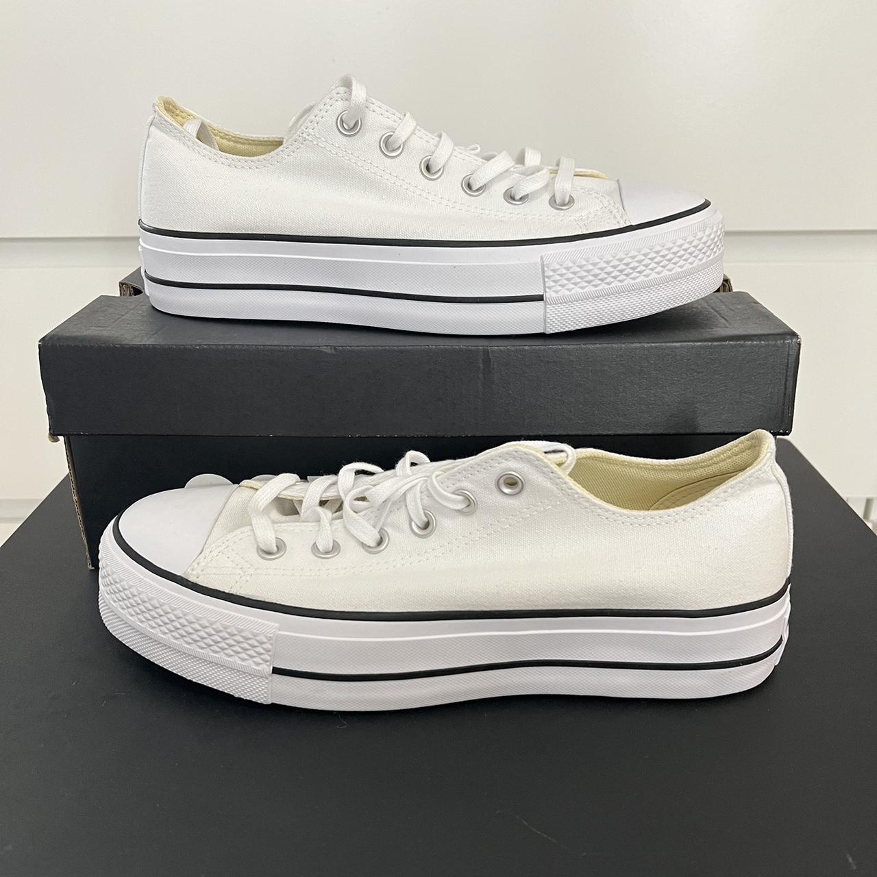 Converse Women's White Trainers | Depop