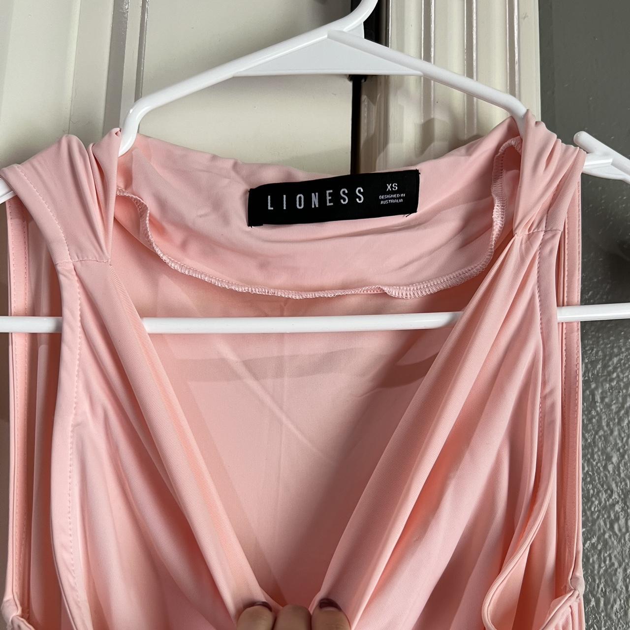 Pink Lioness dress with tie detail #pinkdress pink... | Depop