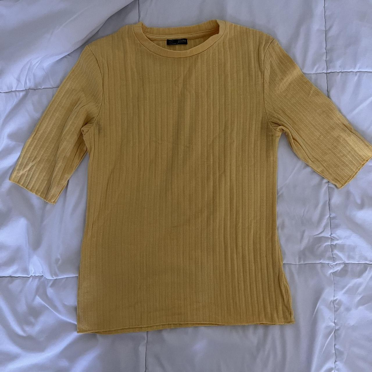 Really stretchy and soft ribbed shirt 4th pic shows... - Depop