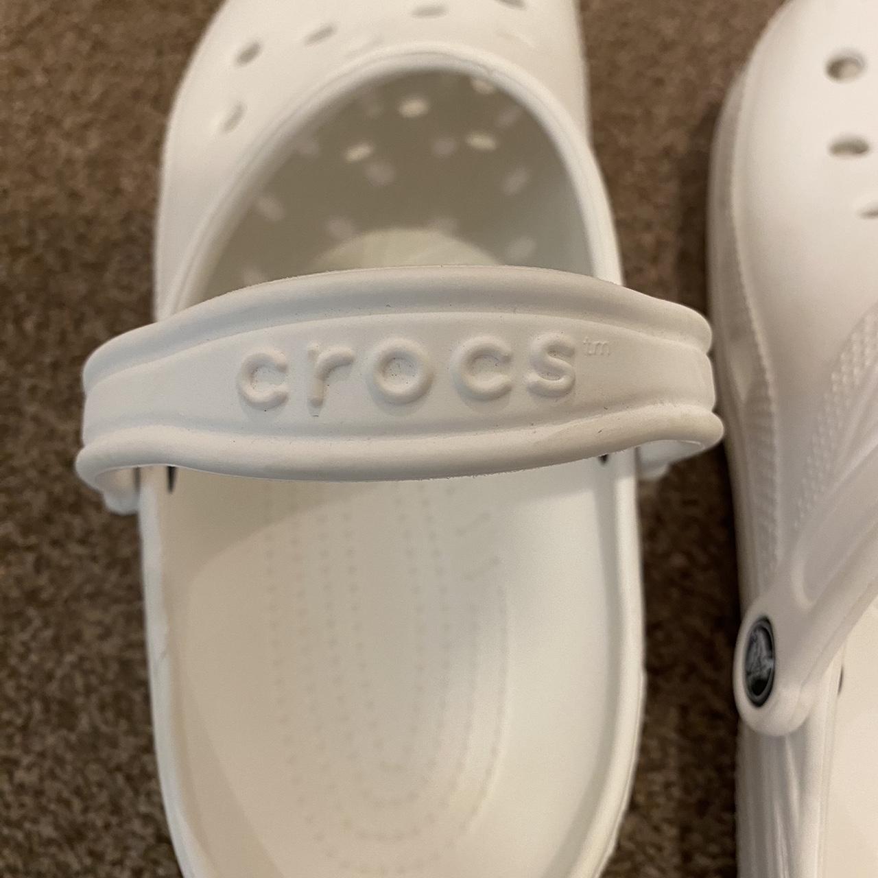 Men’s white crocs Size 11 / medium Only wear on... - Depop