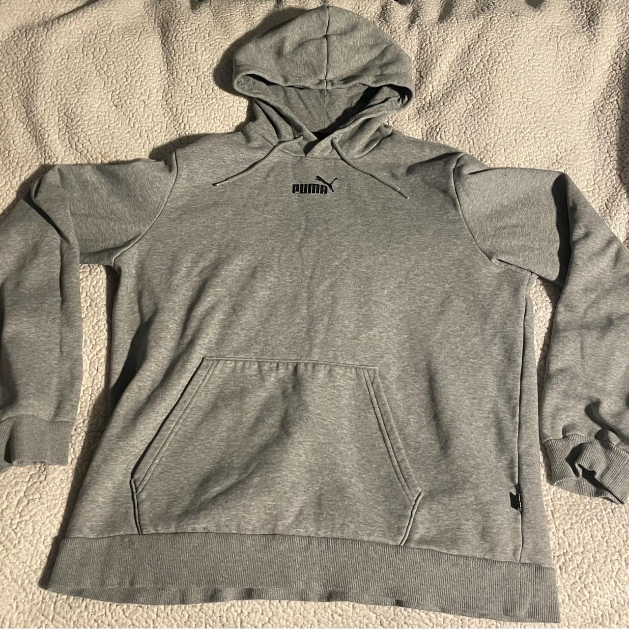 Simple grey puma pullover - Depop
