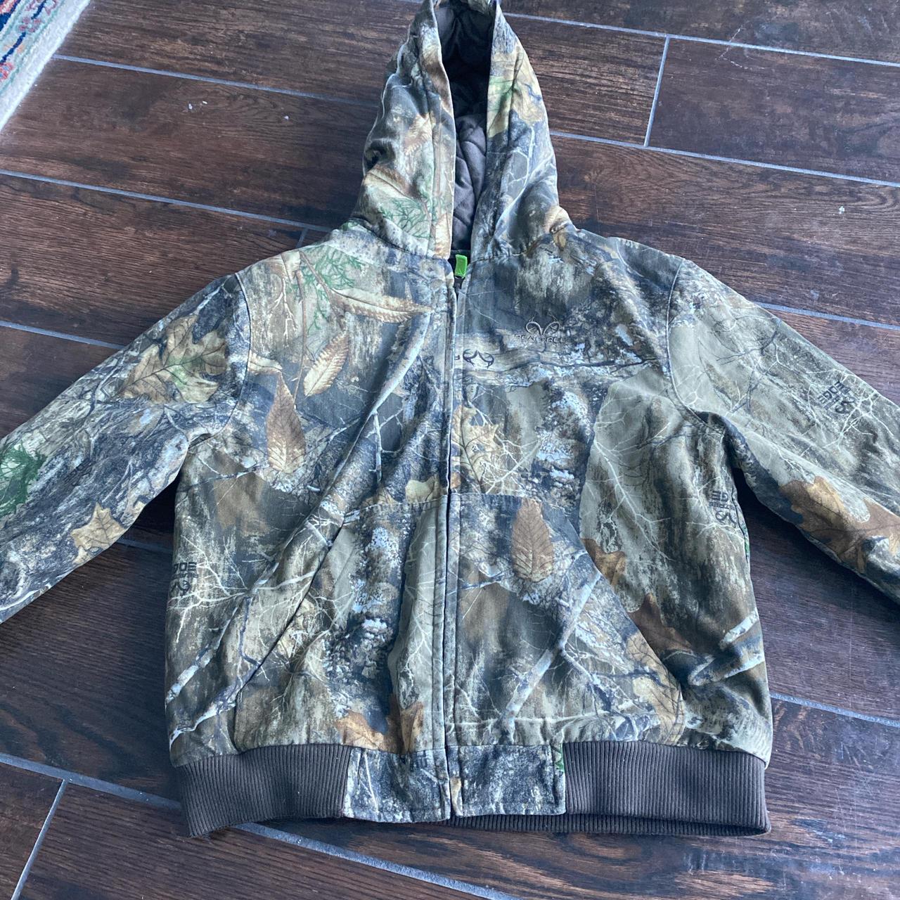 Real tree Green and khaki camo jacket #camofashion - Depop