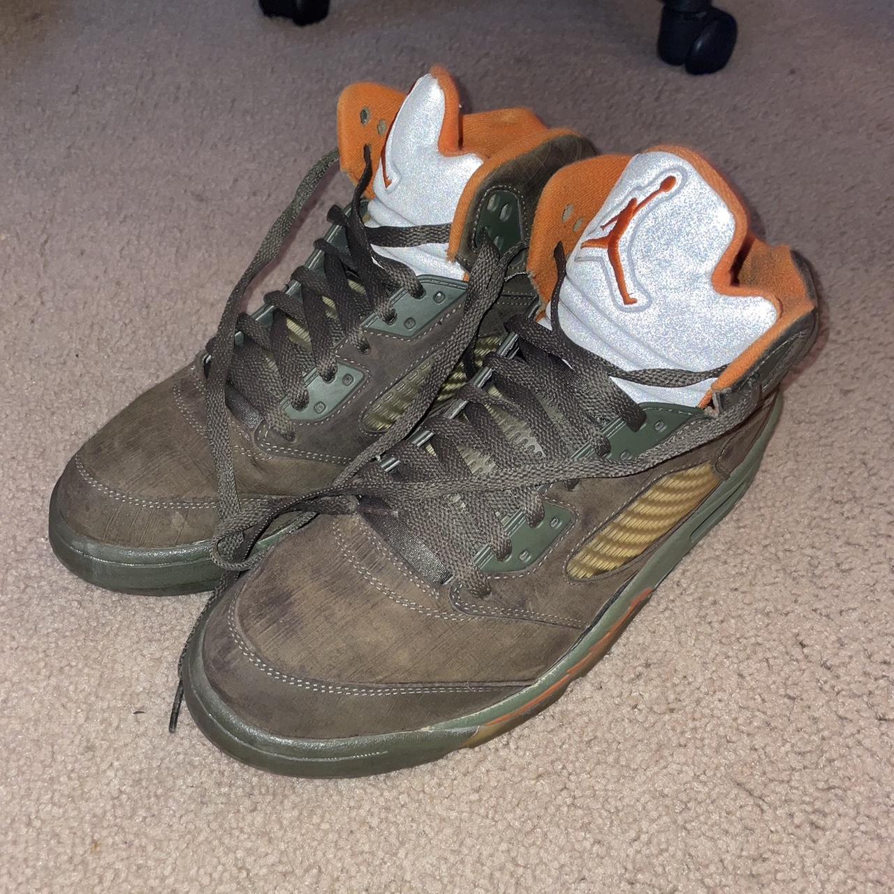Jordan 5 olive 2006 size 9.5 very good condition no... - Depop