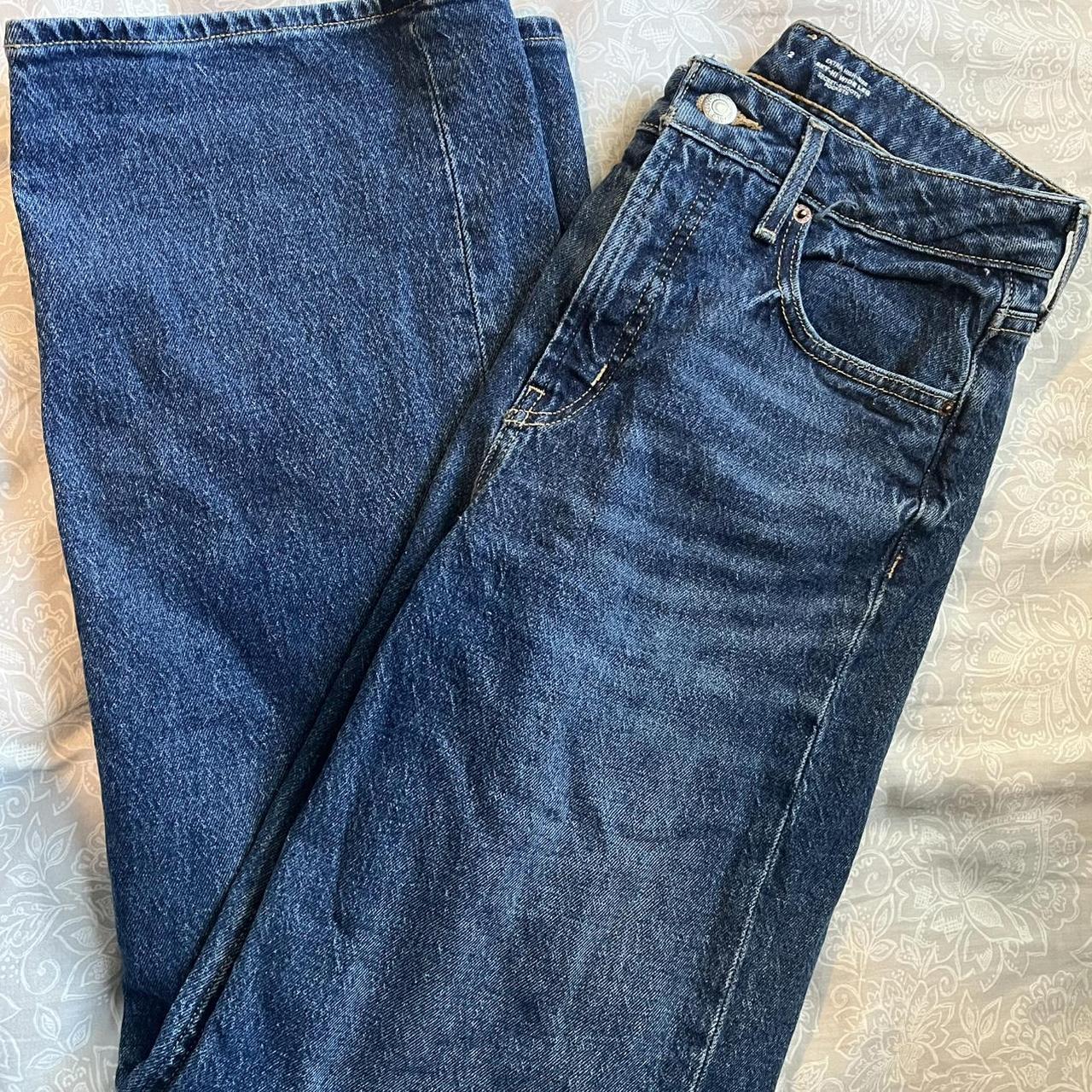 Extra High-rise Sky-Hi Wide leg in size 2 women’s.... | Depop