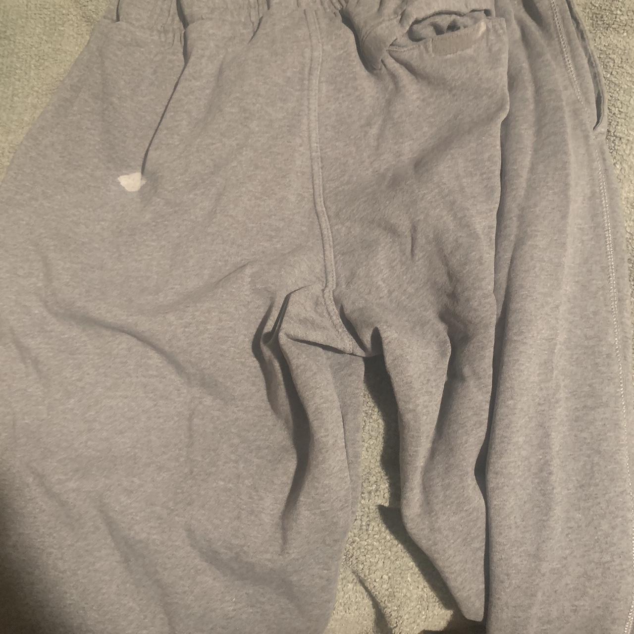 Xxl Grey Nike sweatpants with blemish on back. - Depop