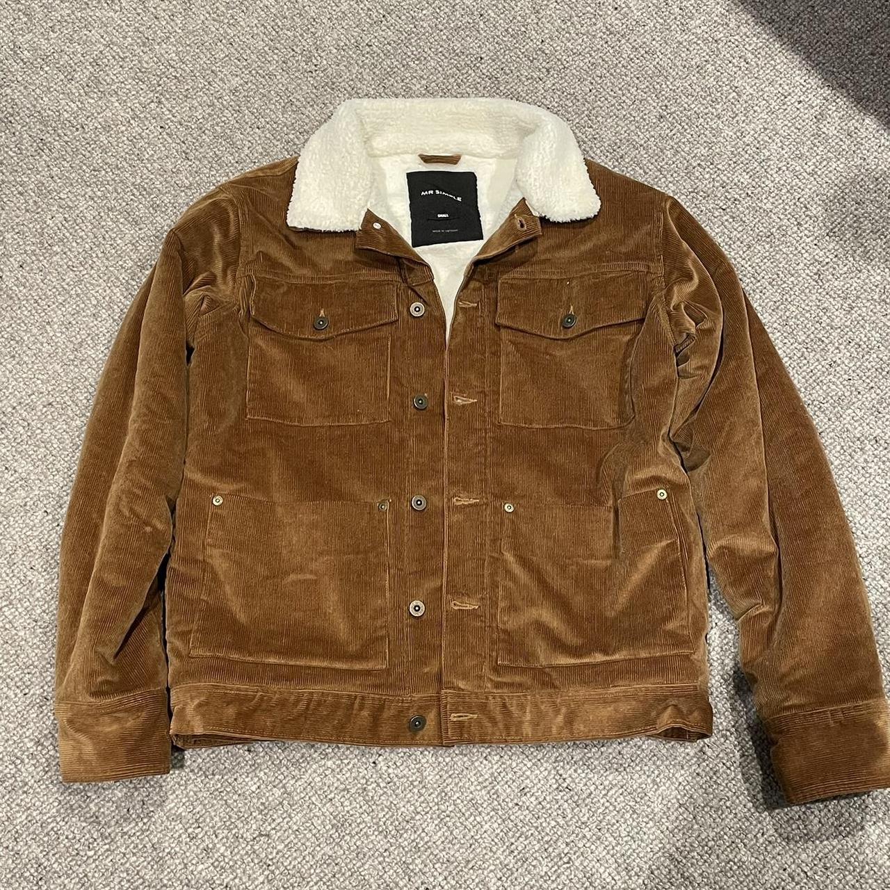 Mr Simple Corduroy Sherpa Jacket Super warm Sherpa... - Depop