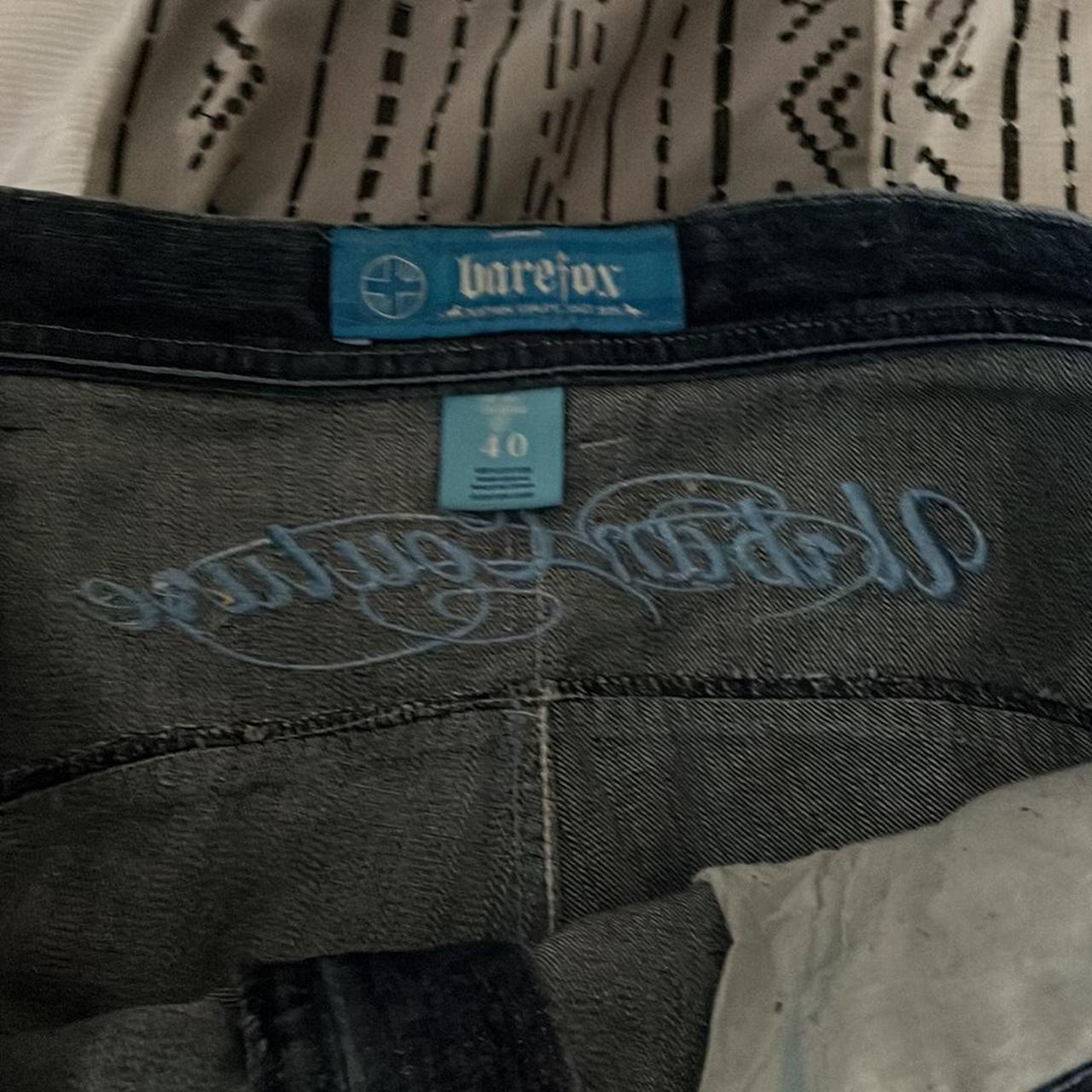 Barefox Jnco-Like Dragon Urban Couture Jeans dm... - Depop