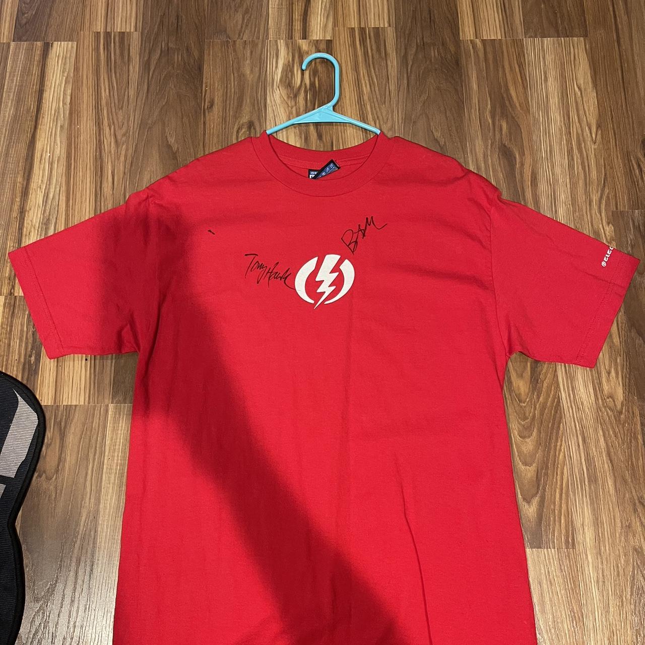 Signed Electric t shit Signed by Toby hawk and bam... - Depop