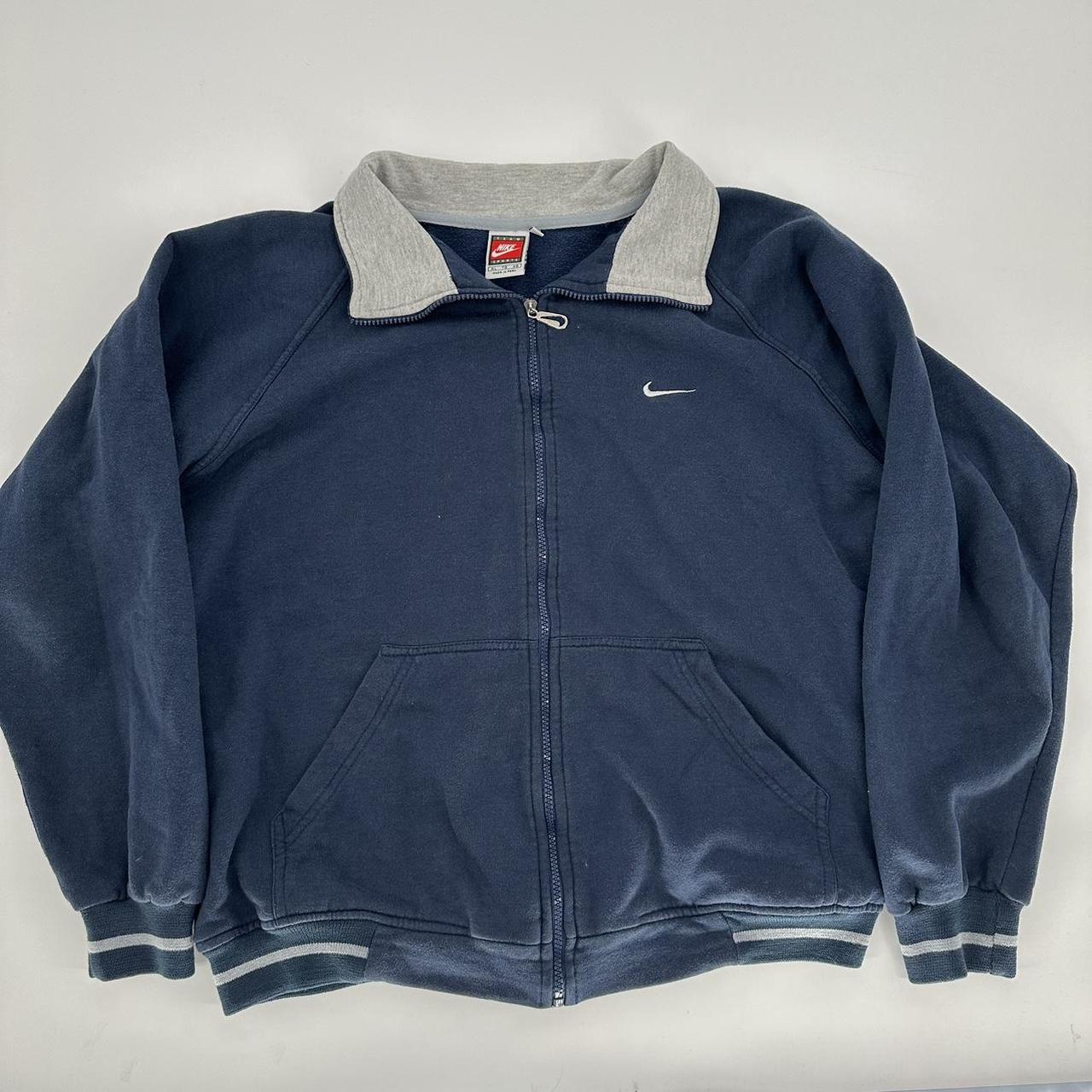 Crazy Early 2000s Nike Track Top full zip... - Depop