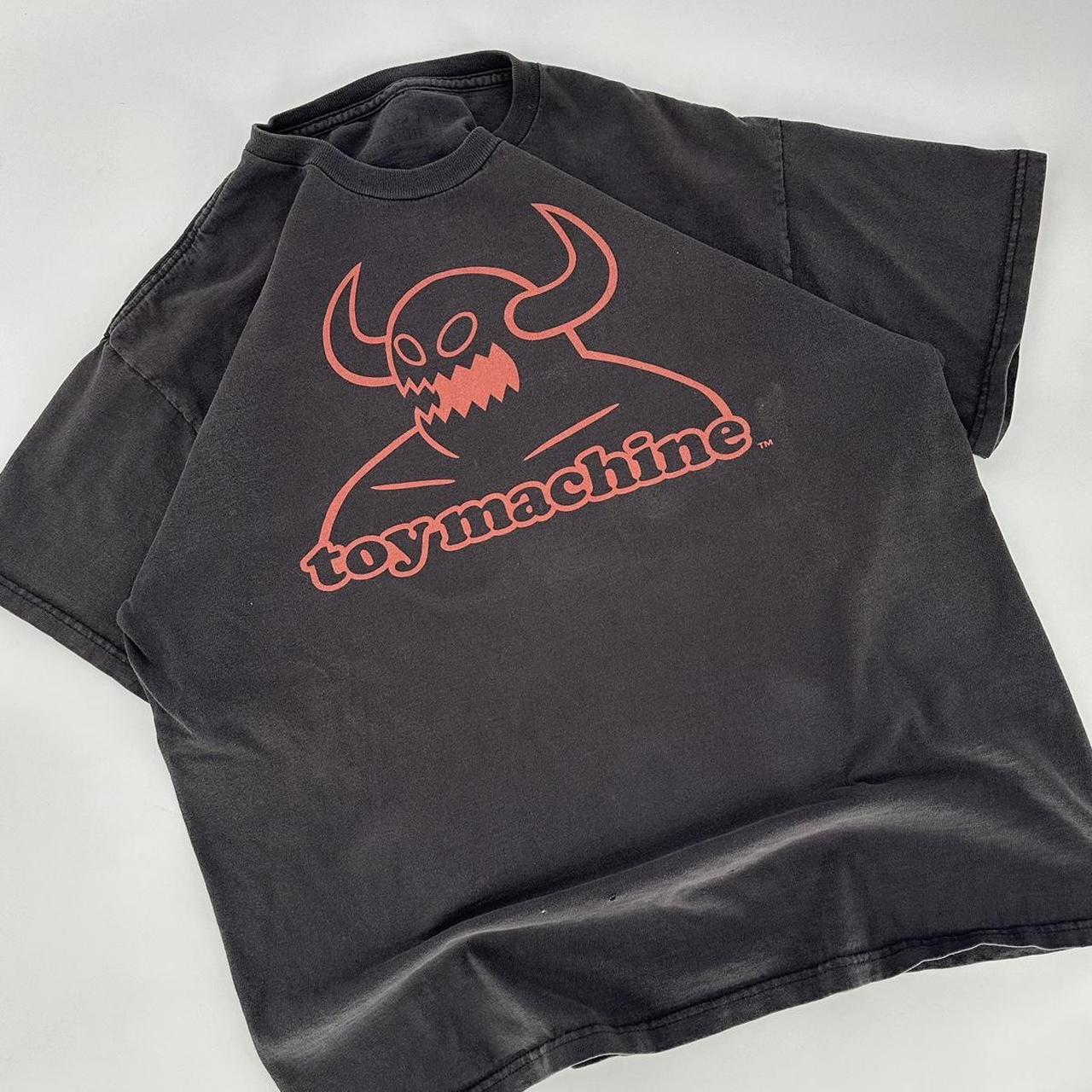Y2K Toy Machine Faded Skater T Shirt Men’s size L... - Depop
