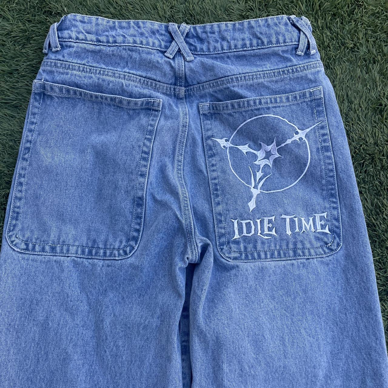 LIMITED idle time jeans w super big pockets Size... | Depop