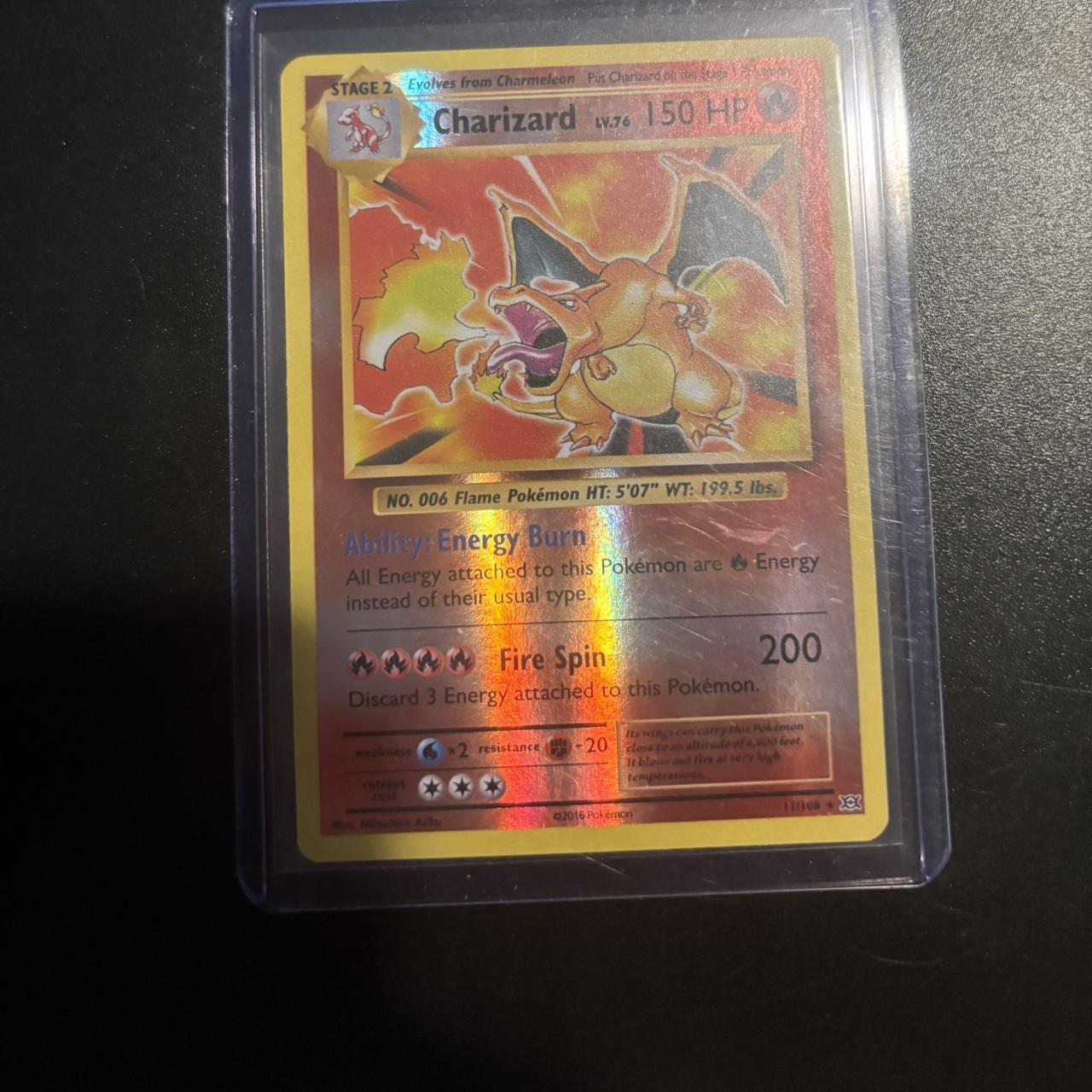 Charizard [Reverse Holo] #11 Pokemon Evolutions... | Depop