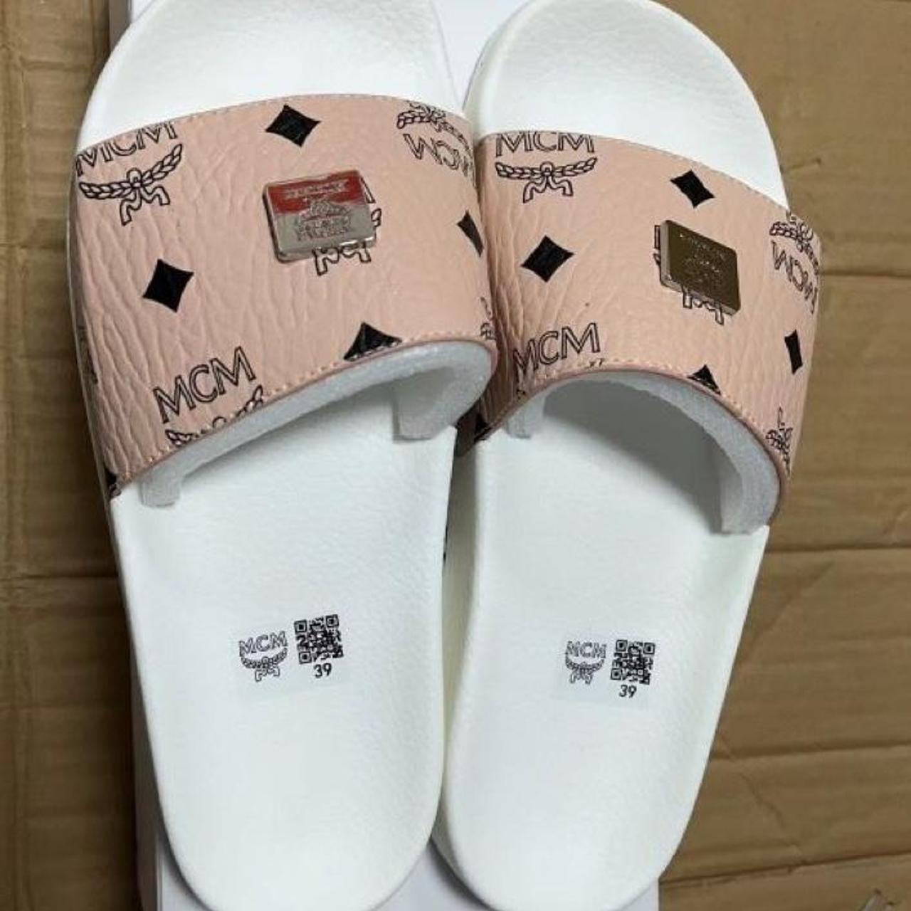 MCM slides women’s 8 brand new only tried on for photo - Depop