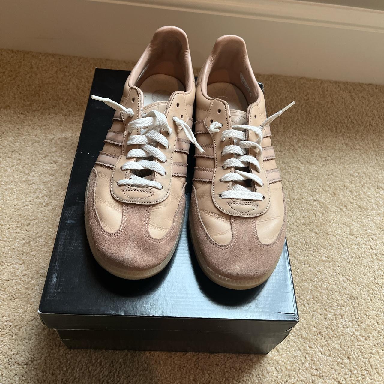 Adidas sambas cream light brown color way Size 9 - Depop