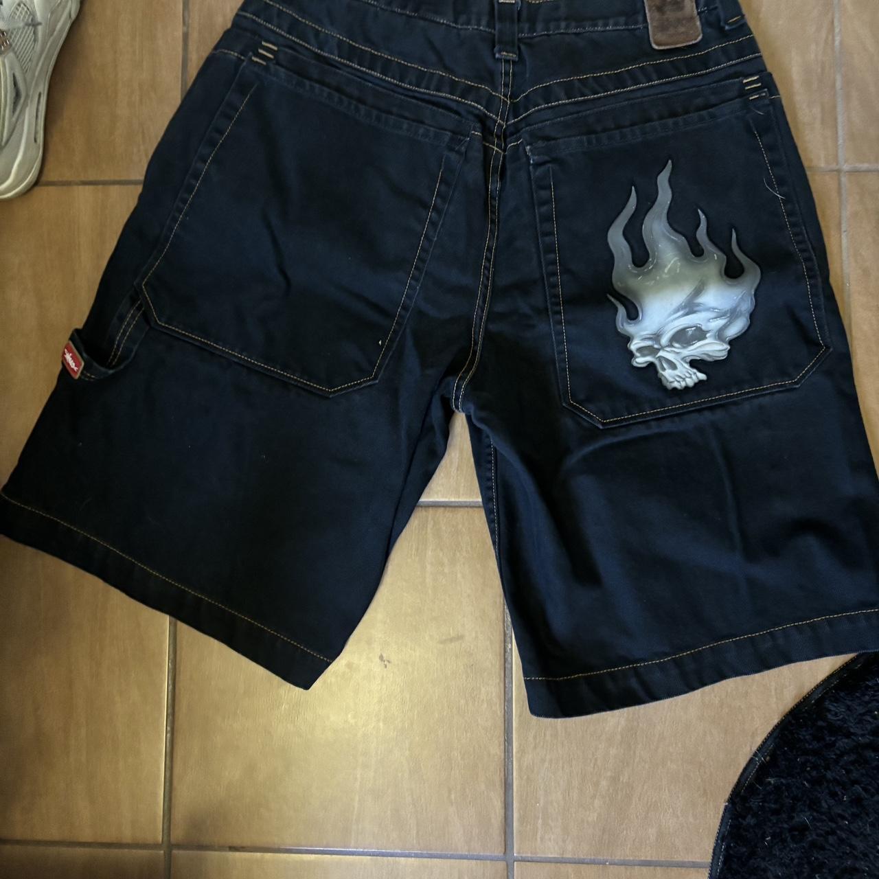 jnco fire skull jorts dm before you buy 36x32 13... | Depop