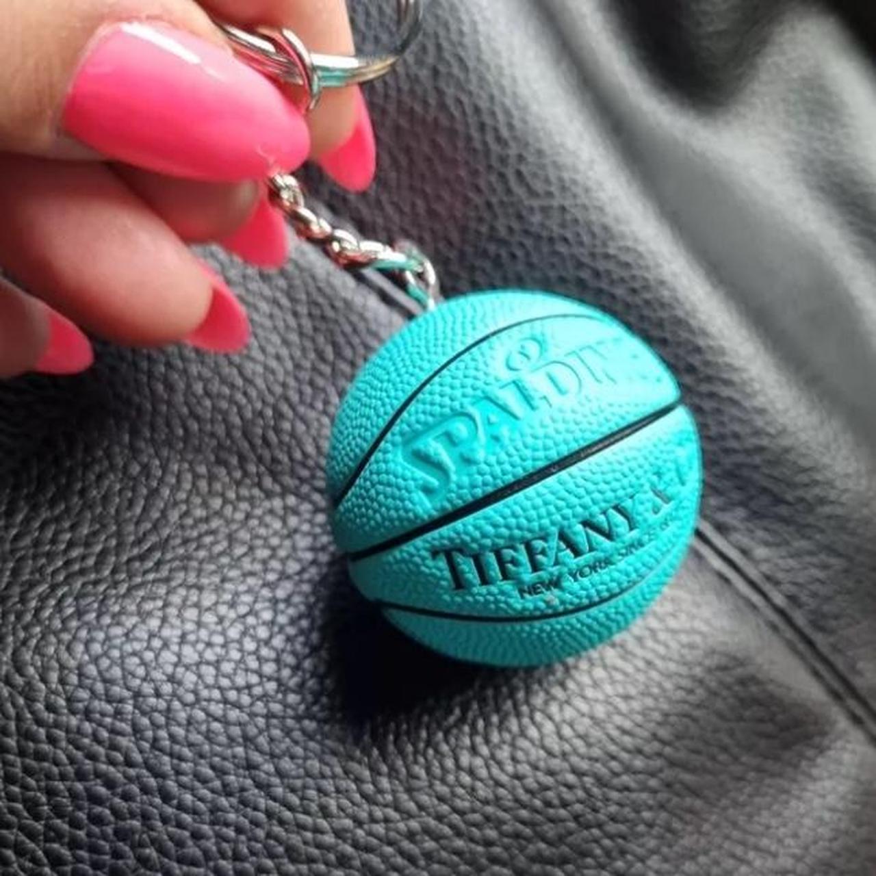 Stunning Tiffany and co Spalding basketball key ring... - Depop