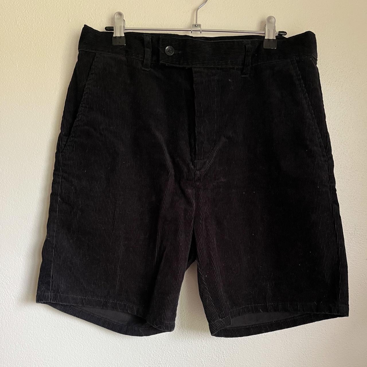 Insight Men’s Corduroy Shorts - Black - Size 30 - Depop