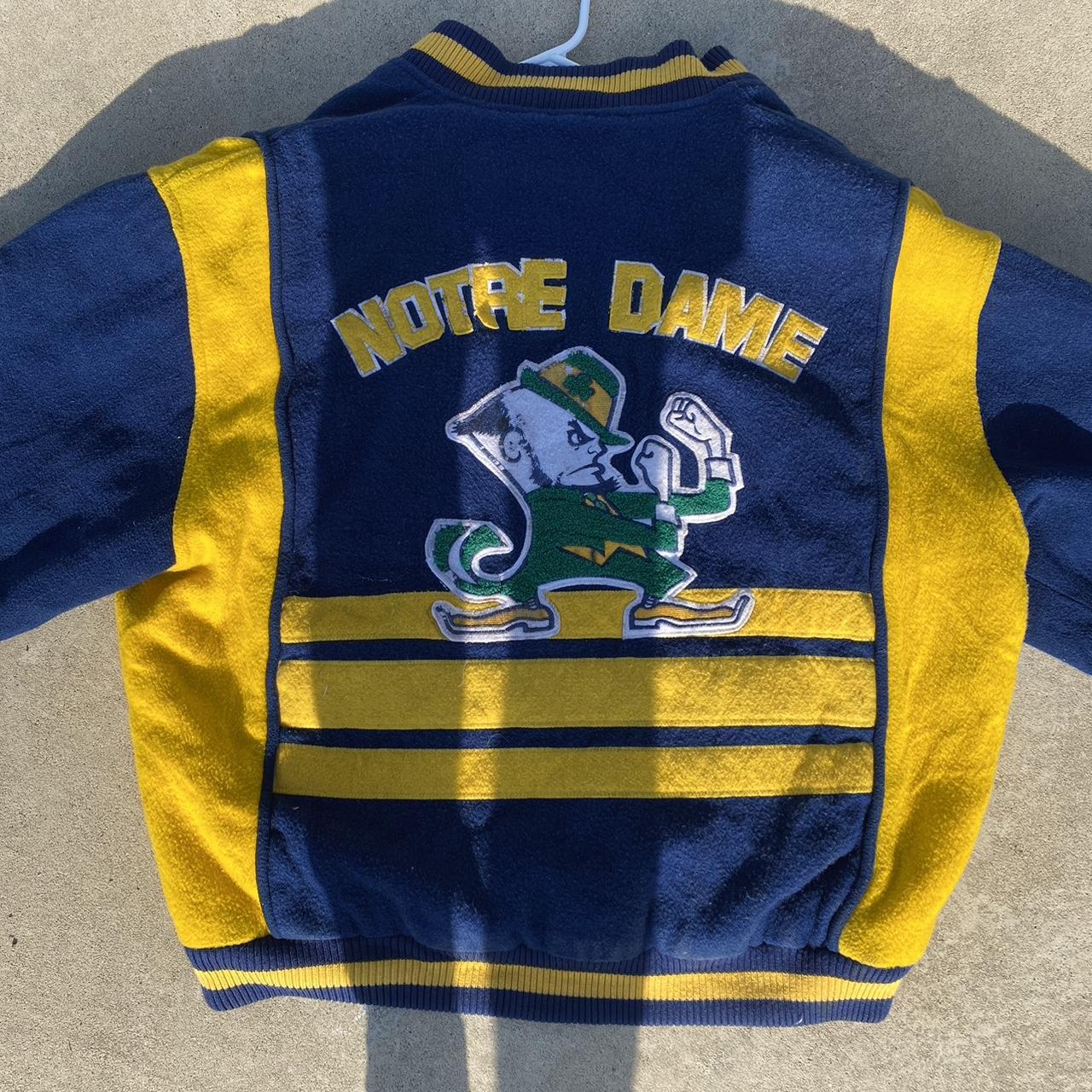 vintage notre dame jacket super tufff !!!!!! - Depop
