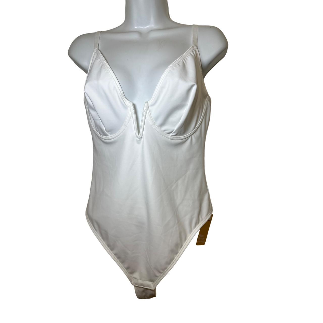 The Shapewear Bodysuit Deep V-Neck Low-Back... - Depop