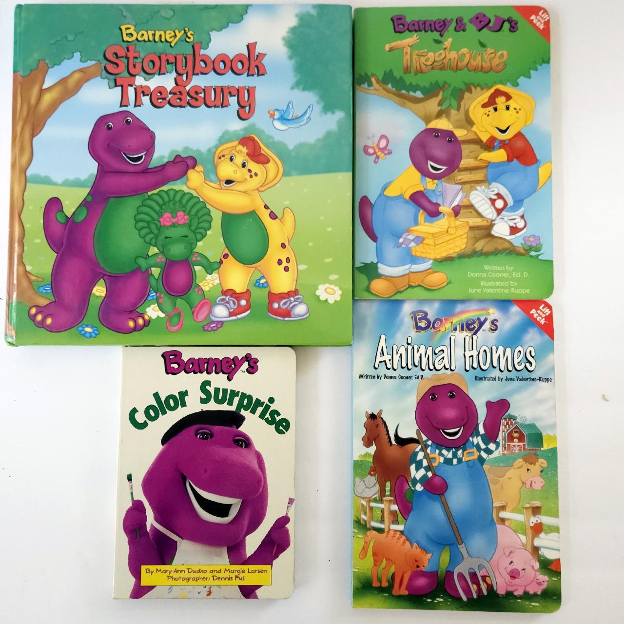 Set of 4 Barney Books. 3 are board books Barney's... - Depop