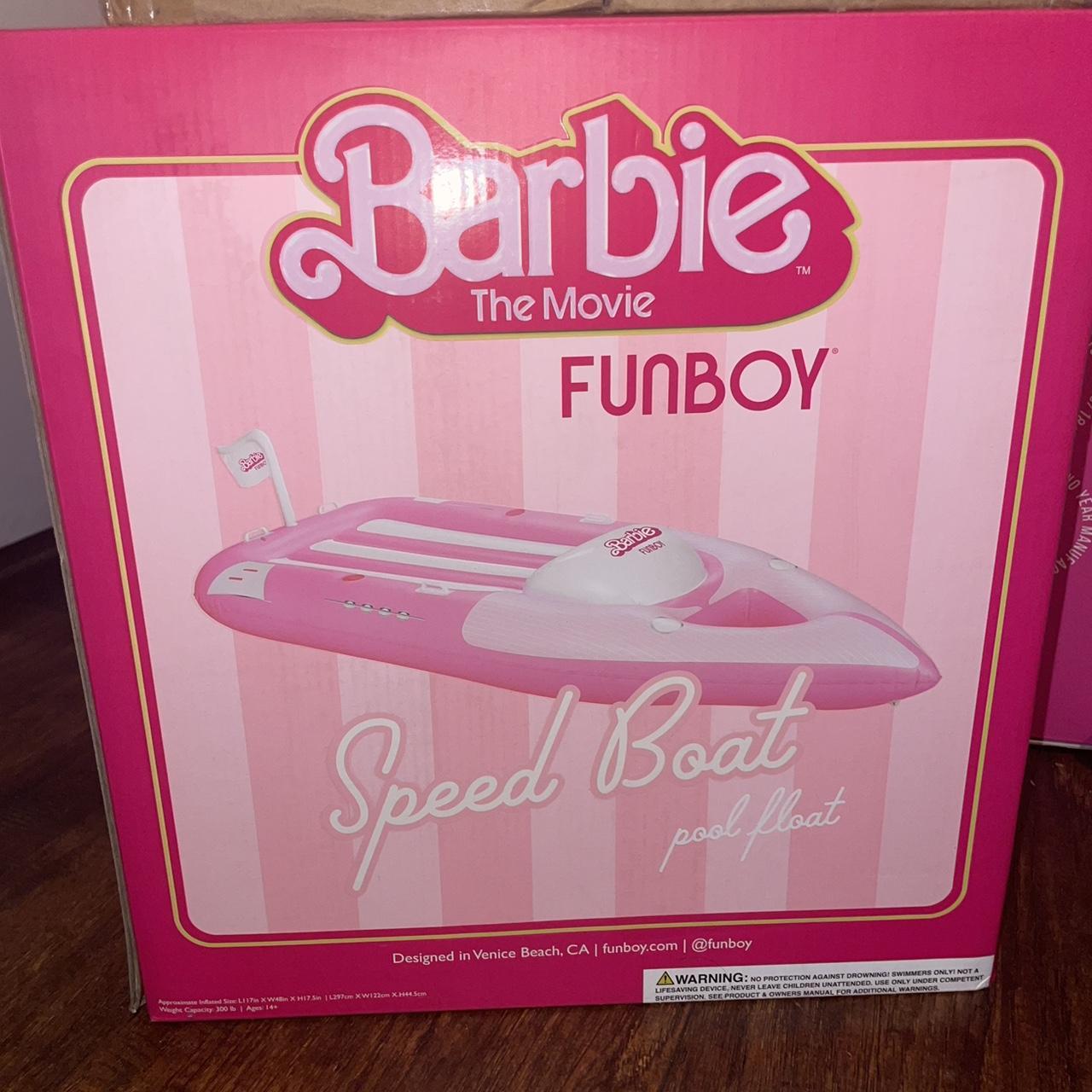 Funboy X Barbie The Movie speed boat pool... - Depop