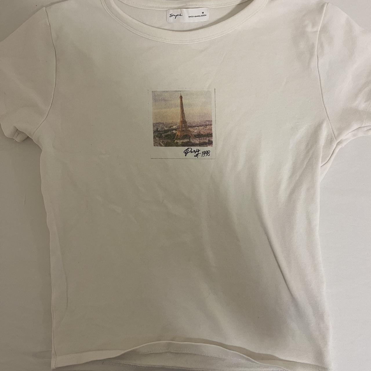 Suprè Paris baby tee Size M Excellent condition | Depop