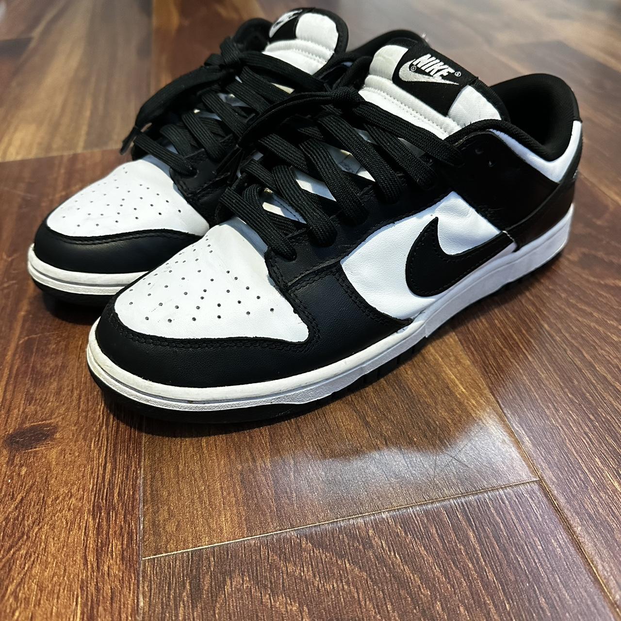 nike panda dunk lows no creases or any bad scuffs... - Depop