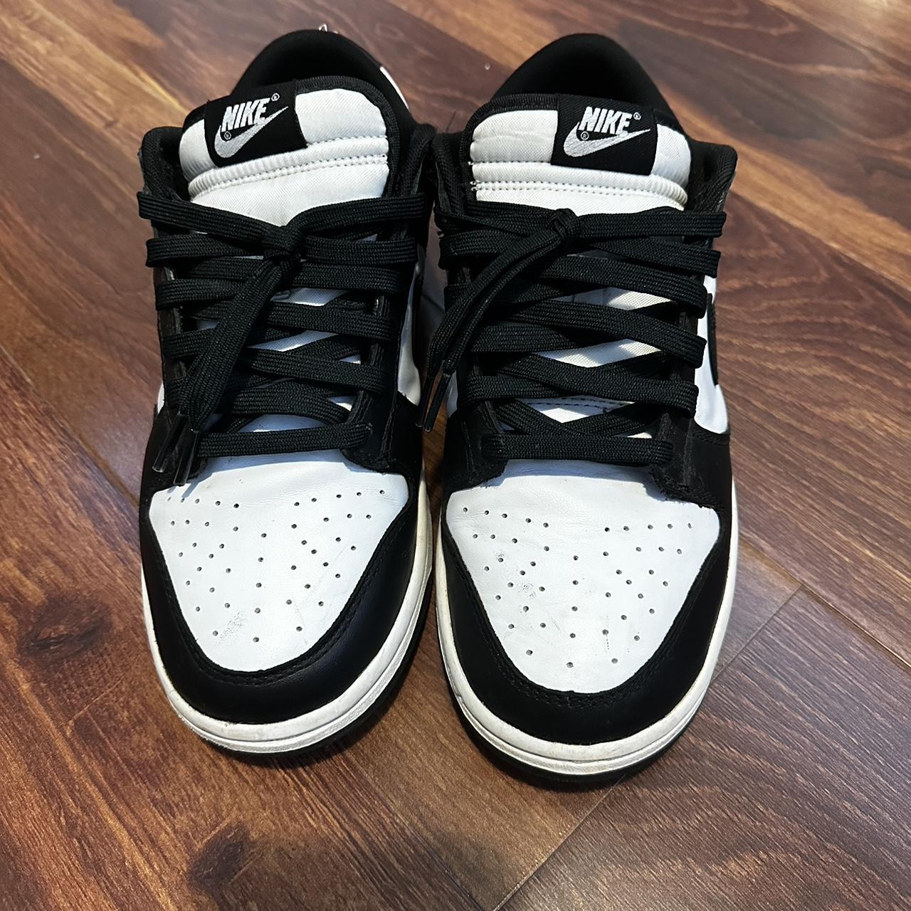nike panda dunk lows no creases or any bad scuffs... - Depop