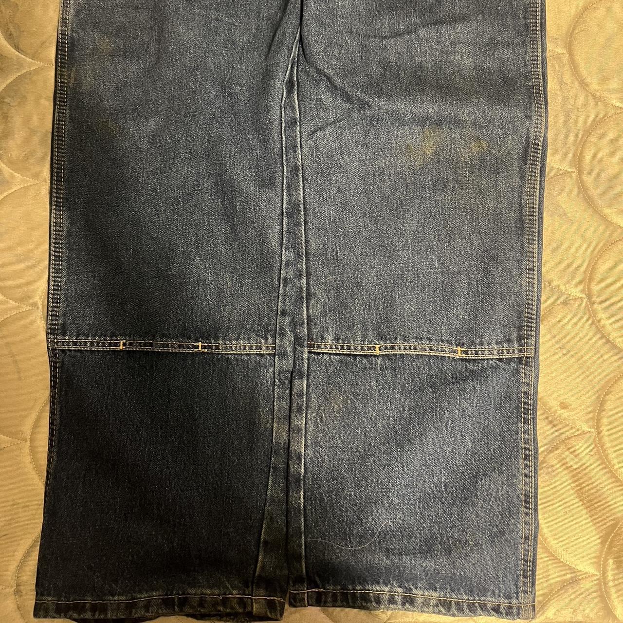 Crazy baggy workwear dickies double knee jeans (feel... - Depop