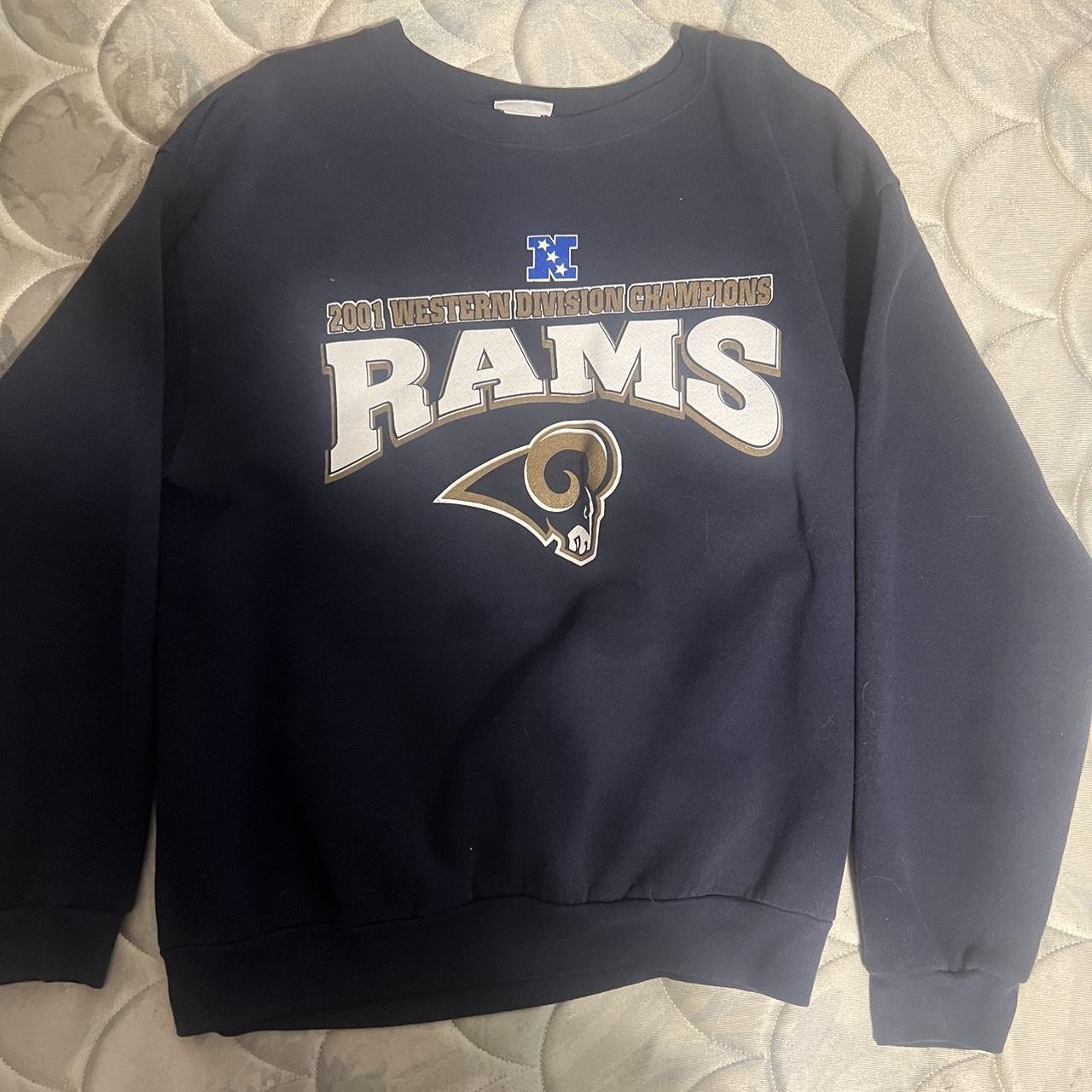 Vintage 2001 Rams championship sweater (feel free to... - Depop