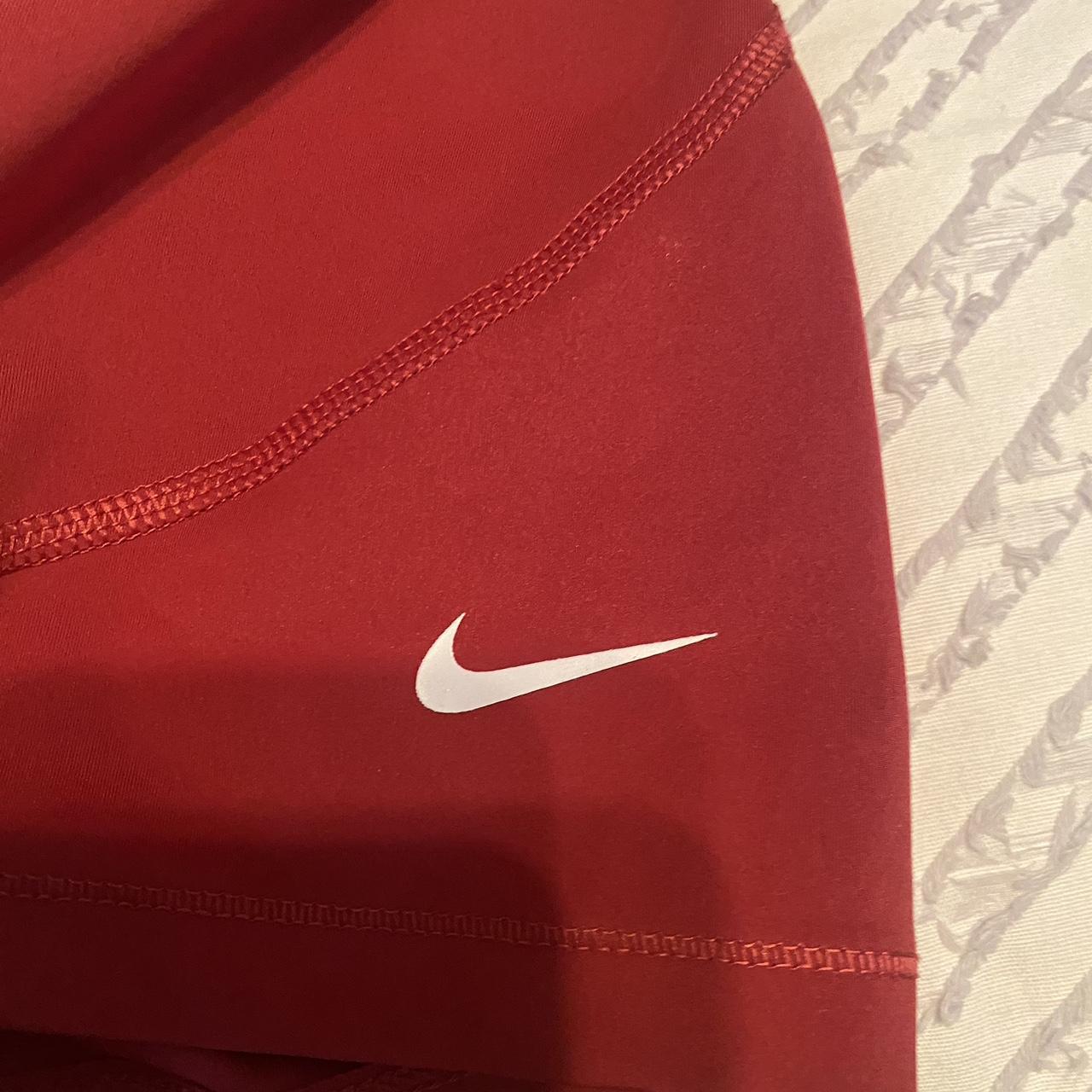 Nike Women's Red and Black Shorts | Depop