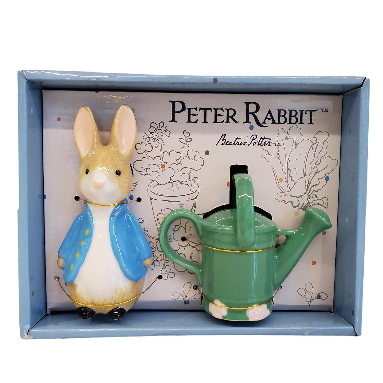Peter Rabbit Ceramic Salt and Pepper Shakers Beatrix... - Depop
