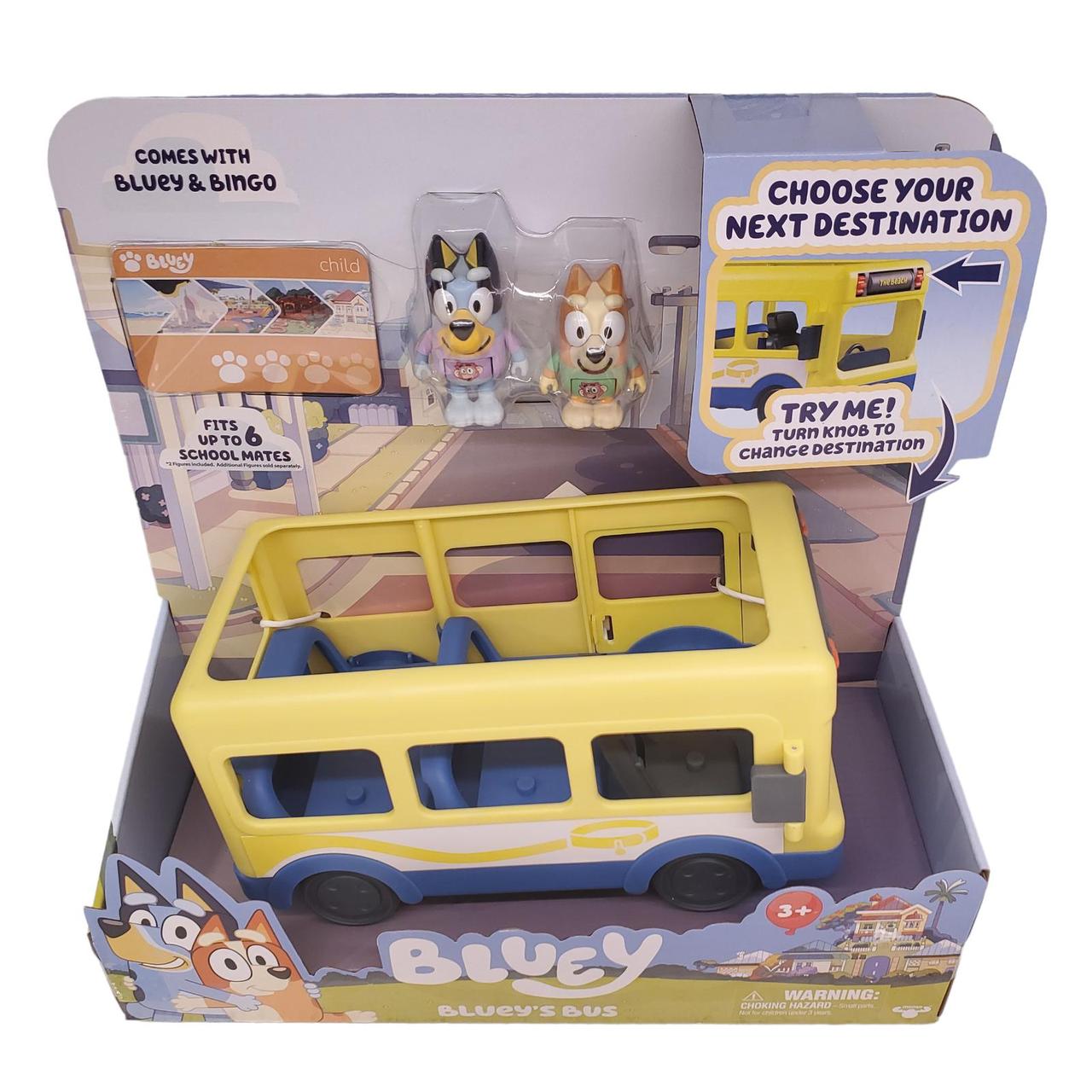 Bluey Bus Bluey School Bus Bingo Toys Blue Heeler... - Depop