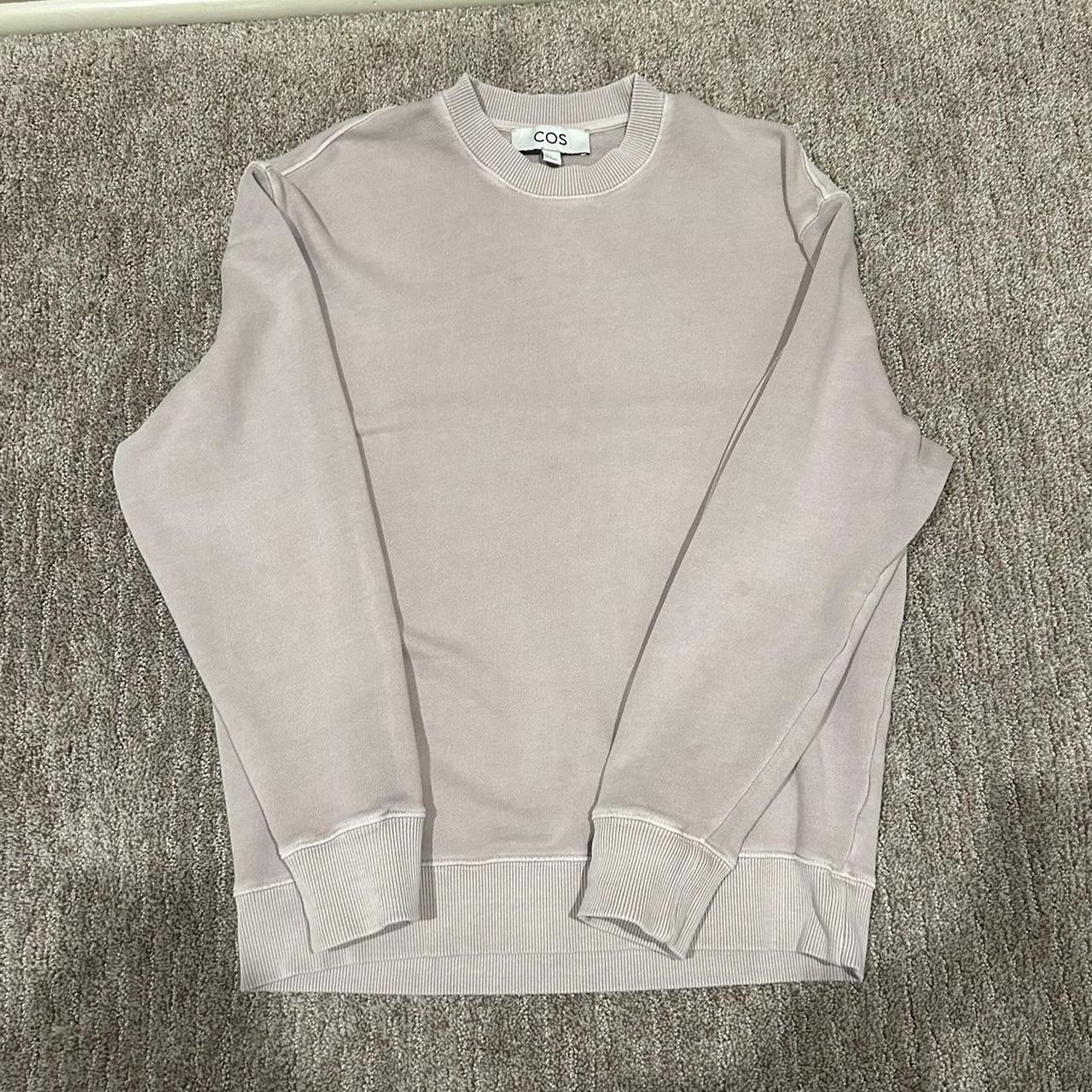 Grey COS Crewneck Sweater appears pink on camera but... - Depop