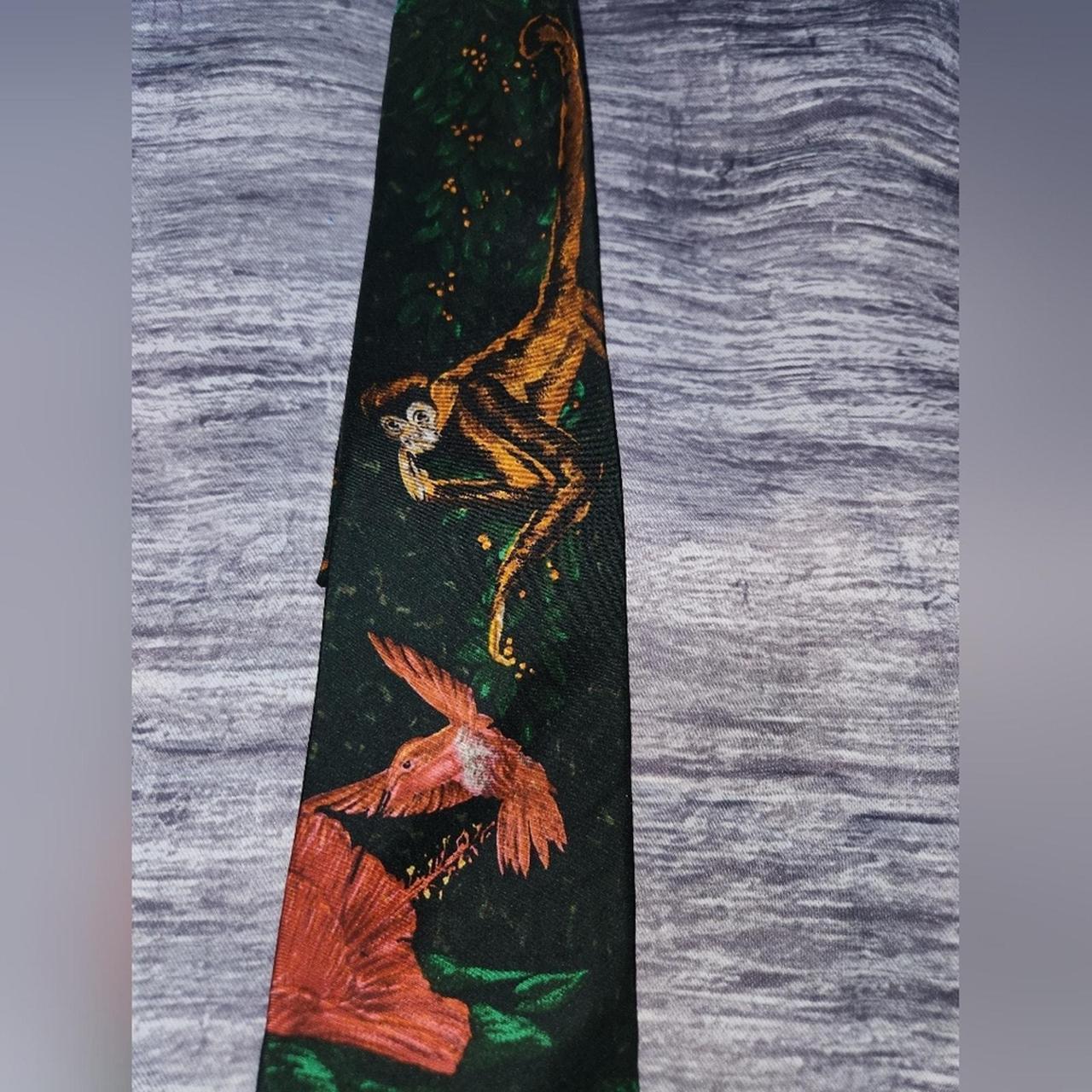 WWF World Wildlife Fund Jaguar Tie Monkey Frog... | Depop