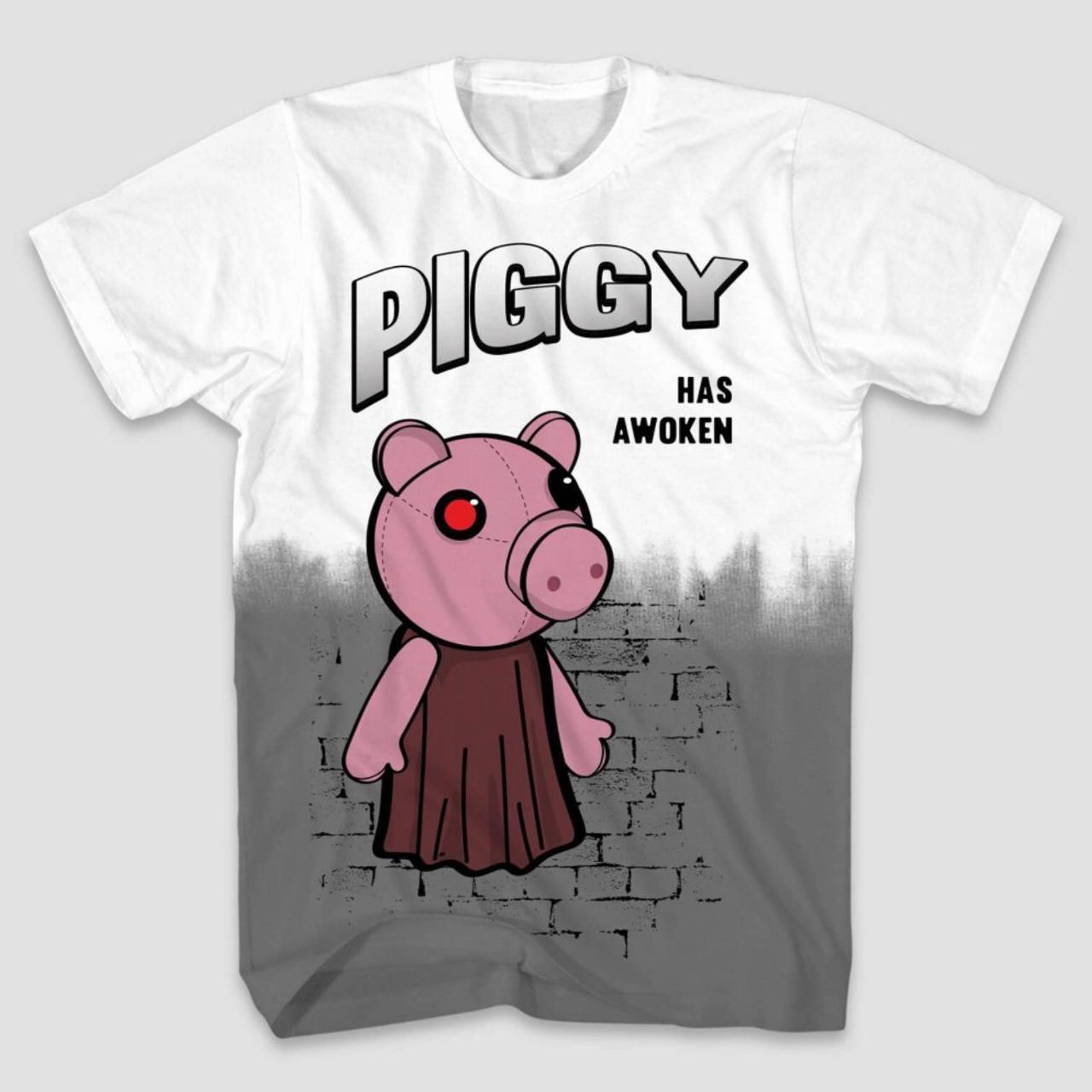 NEW Piggy Has Awoken Gamer Graphic Short Sleeve... - Depop