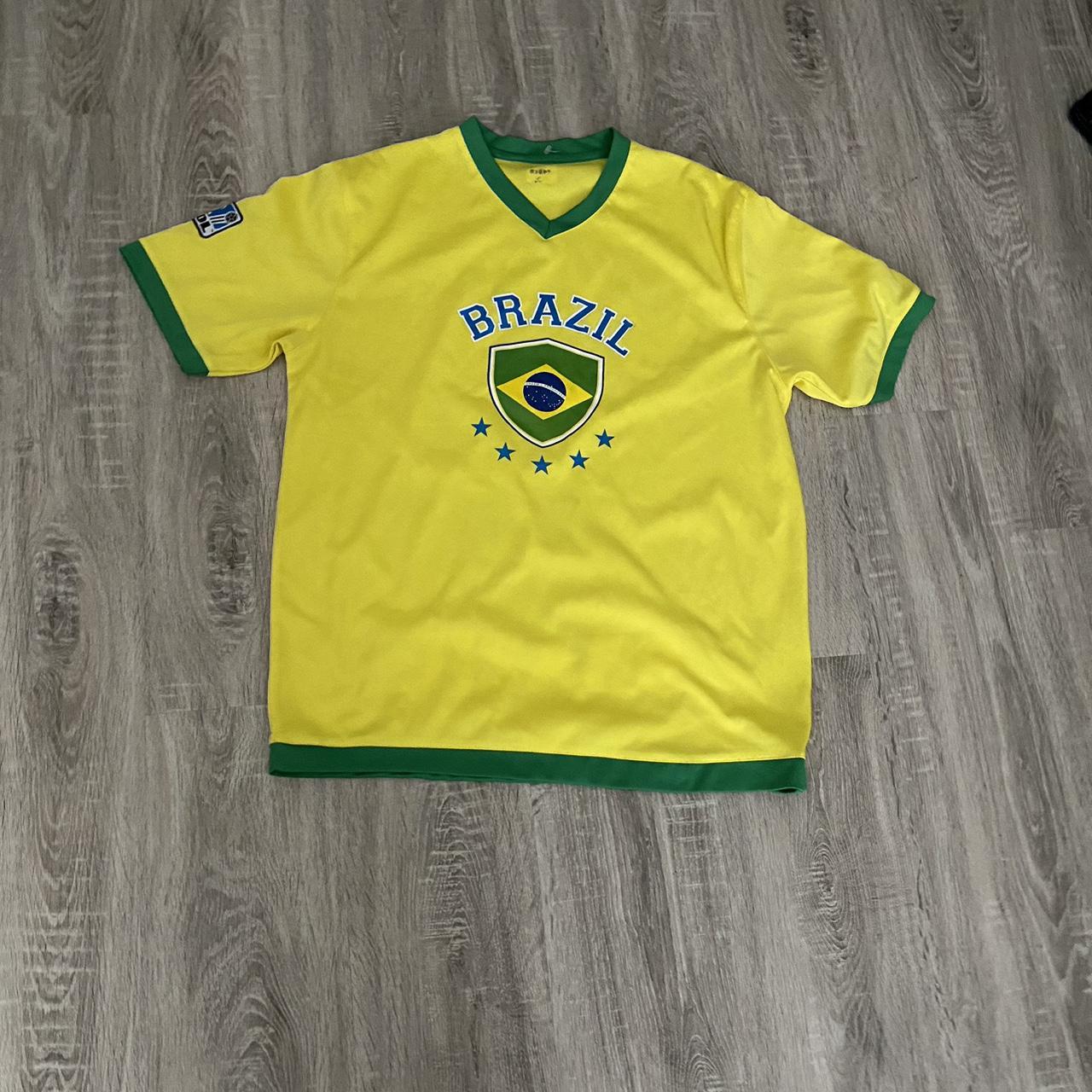Brazil soccer jersey Large #jersy#vintage - Depop