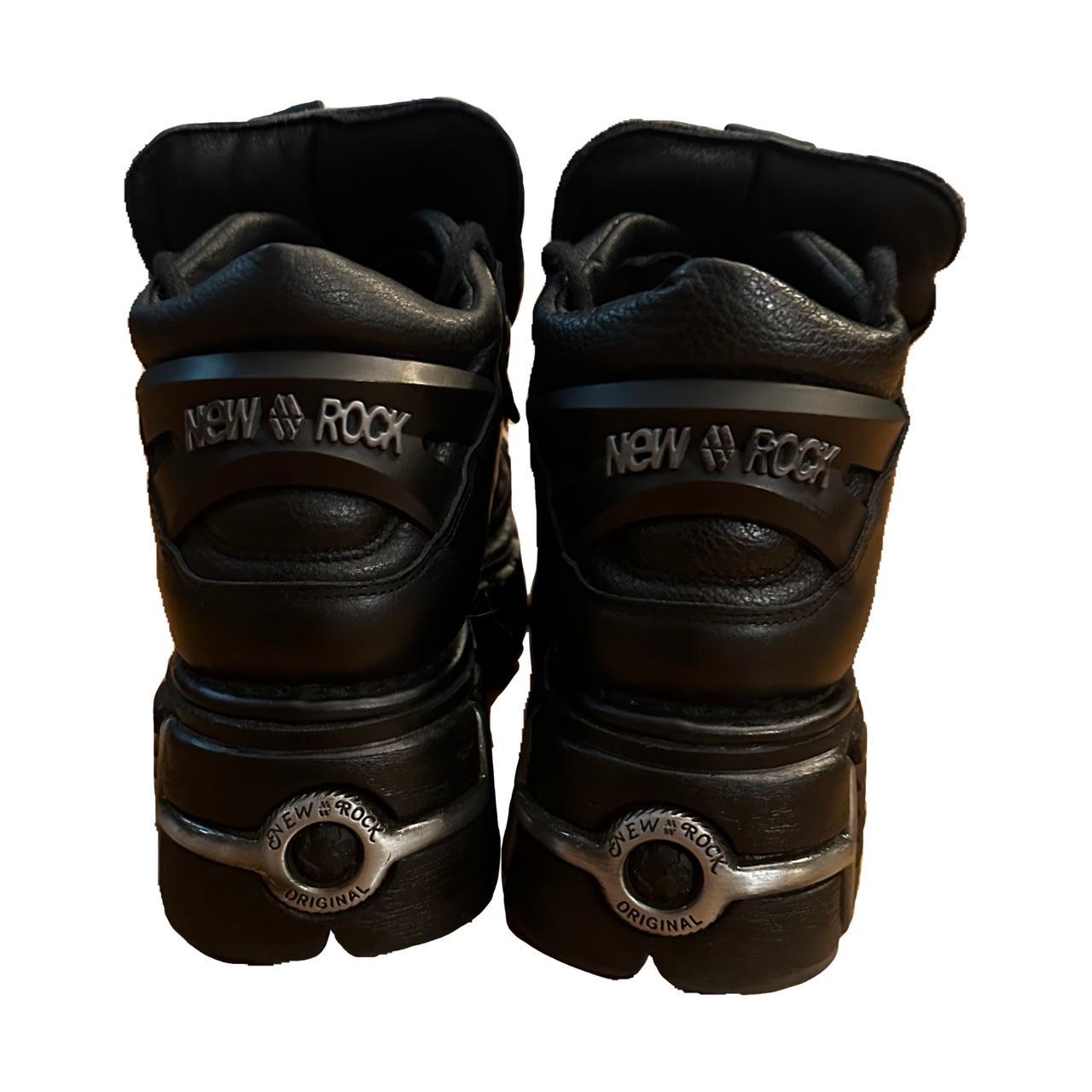 BLACK NEW ROCK BOOTS‼️ Wore these roughly 10 times... - Depop