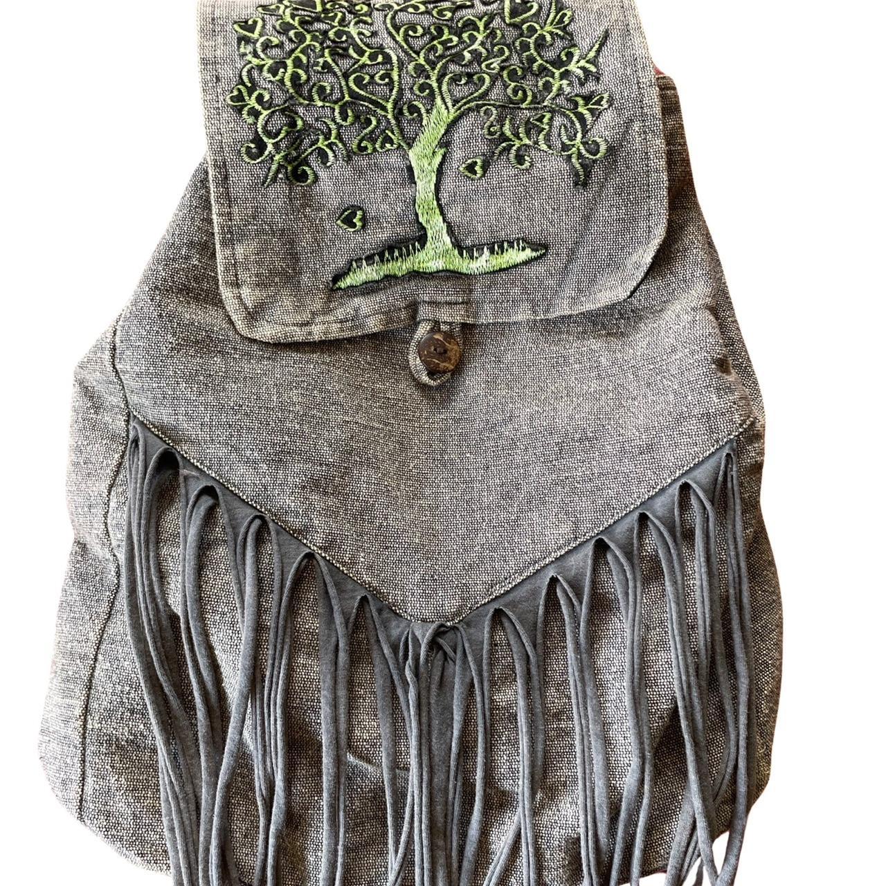 Earthbound fringe hippie, boho backpack Great... - Depop