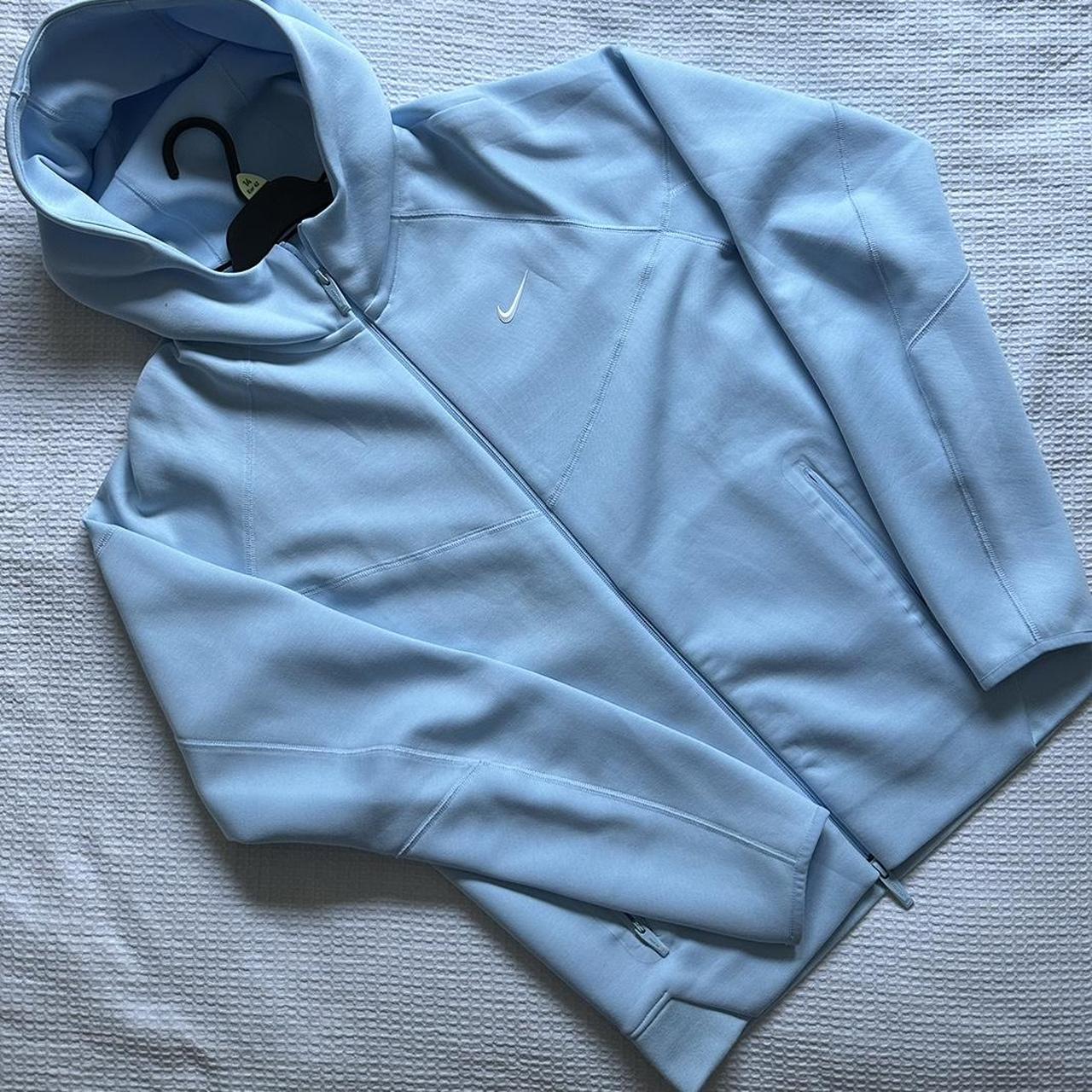 Nike baby blue zip up hoodie Nocta tech fleece... - Depop