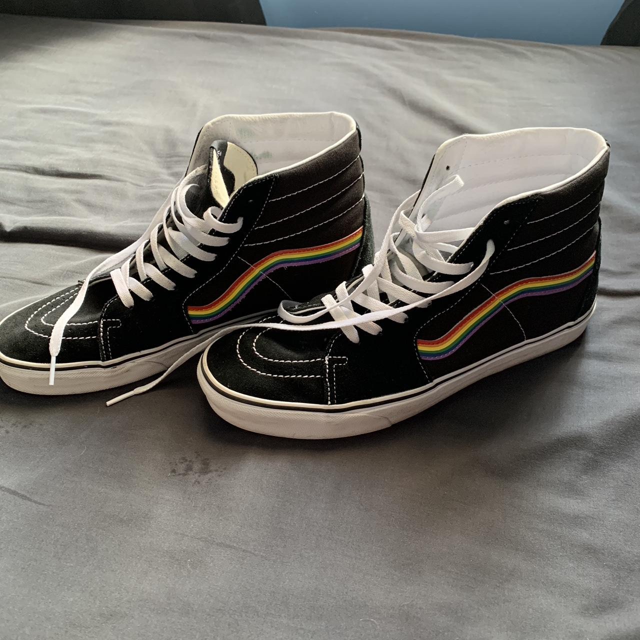 Vans special edition Pride shoes UK11/US12. Worn... - Depop