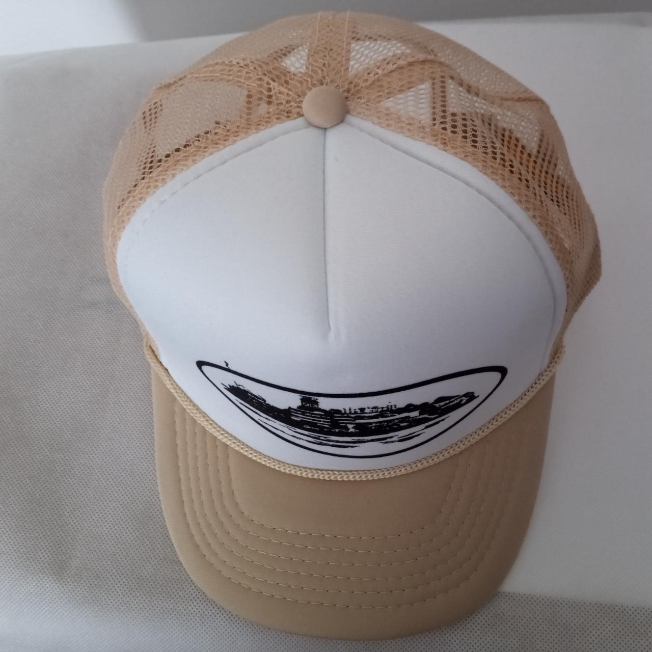Corteiz Men's Cream and White Hat | Depop