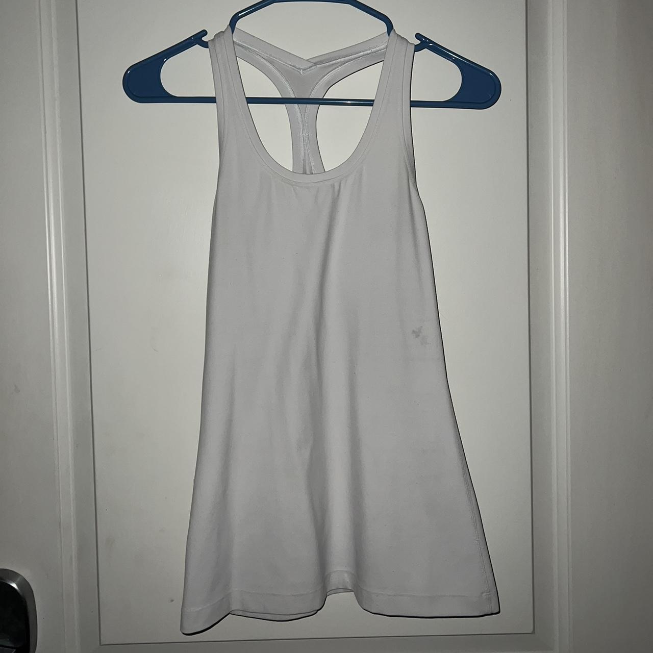 White lulu lemon align tank top Minor stain on... - Depop