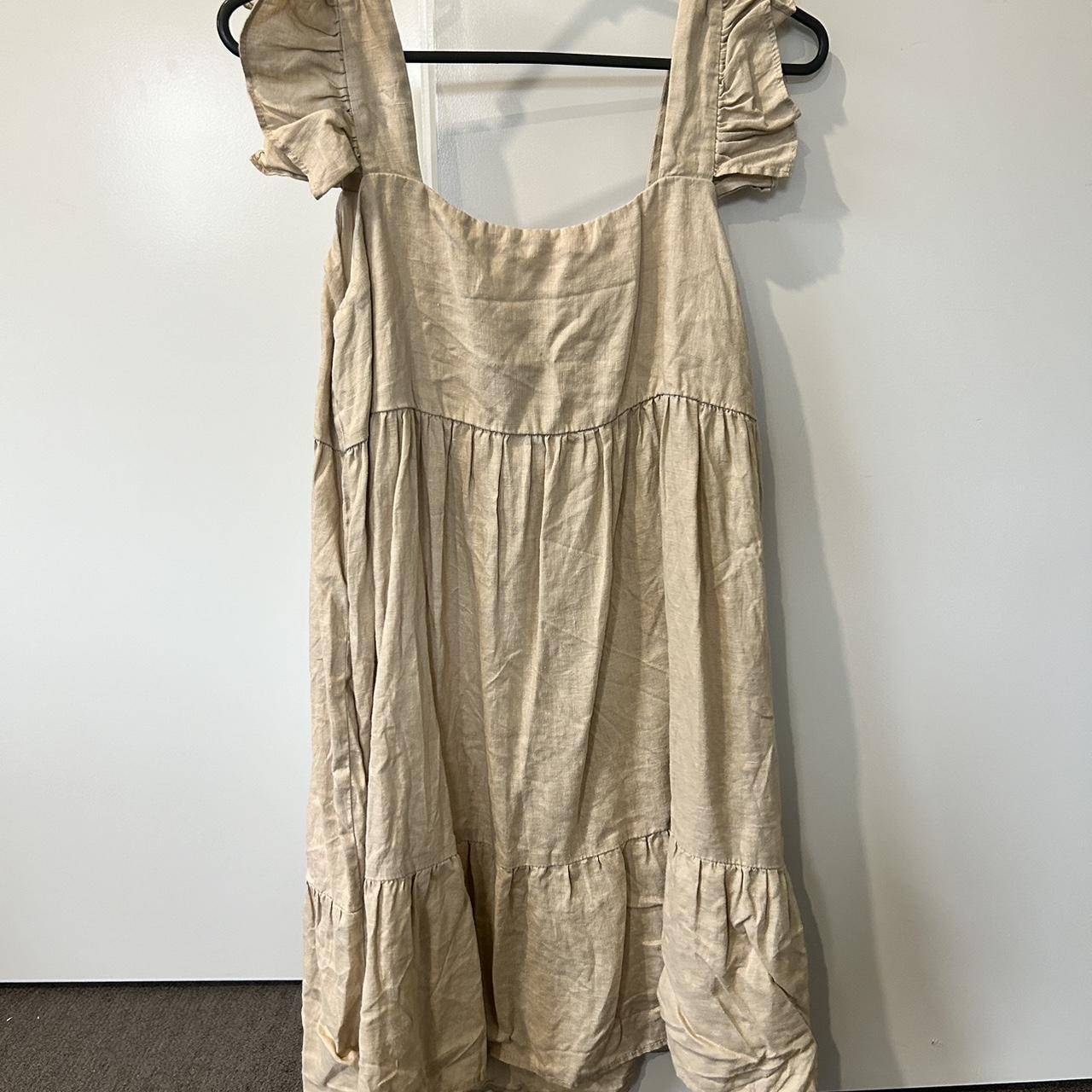 DISSH linen dress Size 8 Like new worn once - Depop