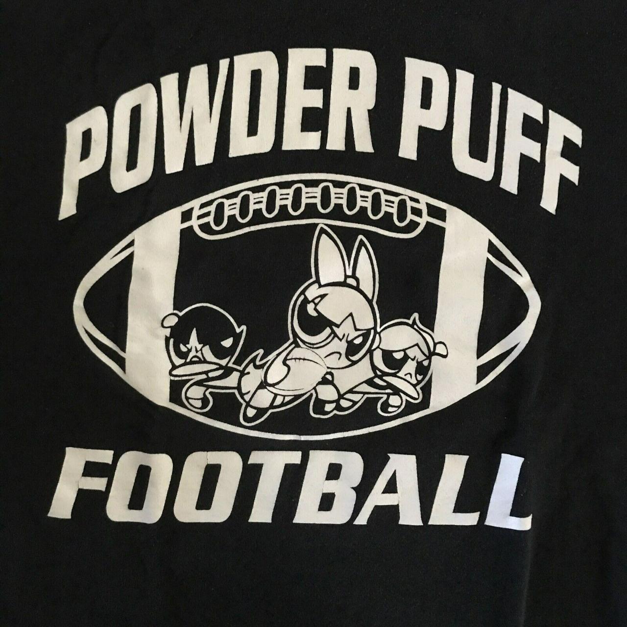 Powder Puff football t shirt size L. - Depop