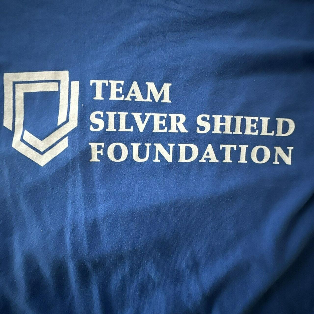 Team Silver Shield Foundation T Shirt Size L Police... - Depop