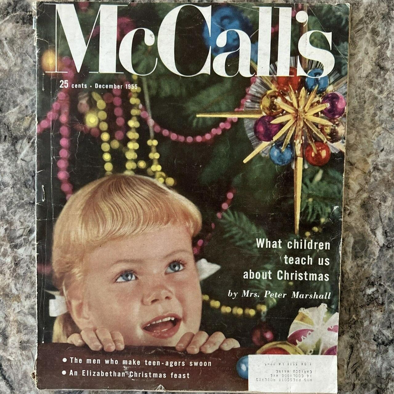 This 1955 December issue of McCall's Magazine is a... - Depop