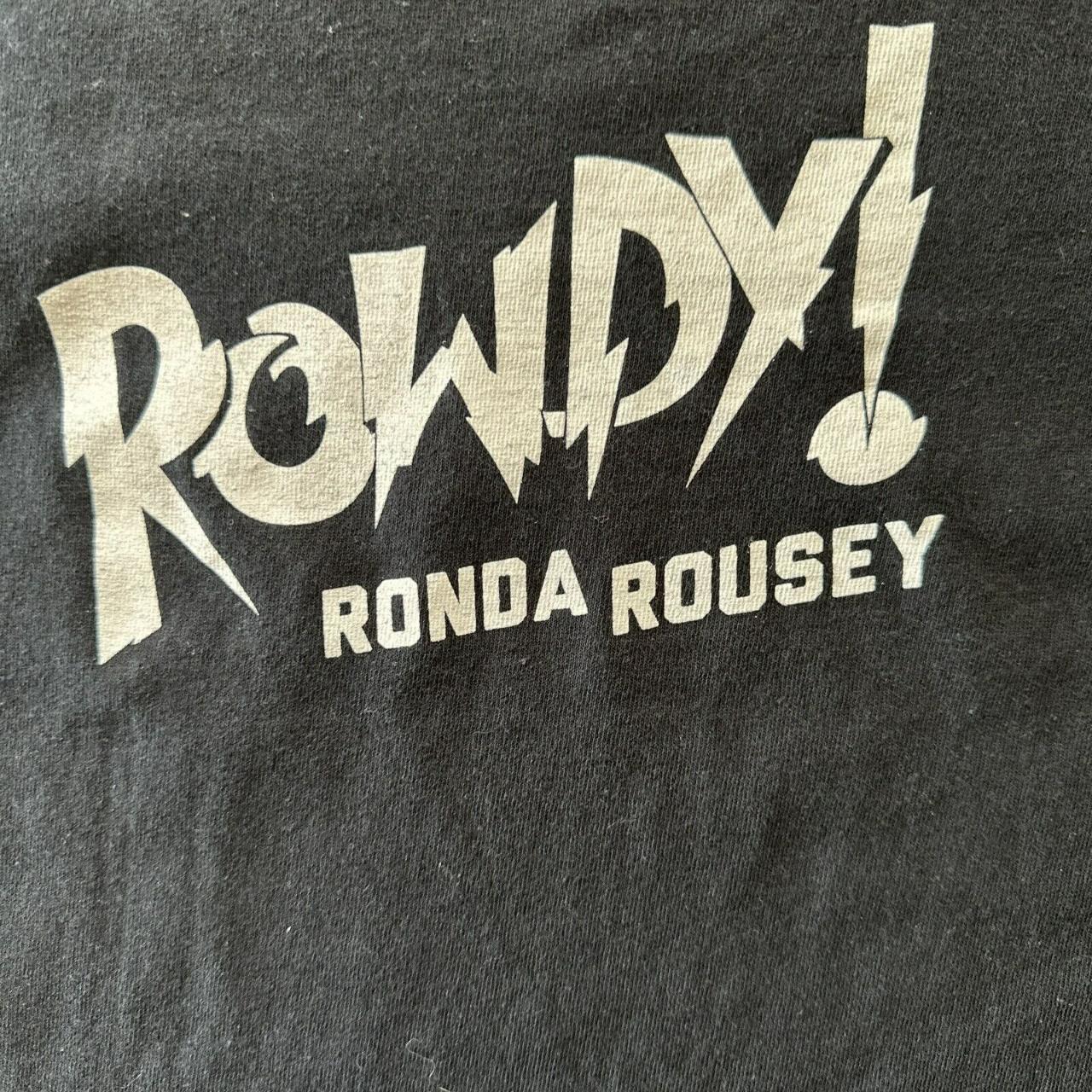 This black WWE Ronda Rousey T-shirt is perfect for... - Depop