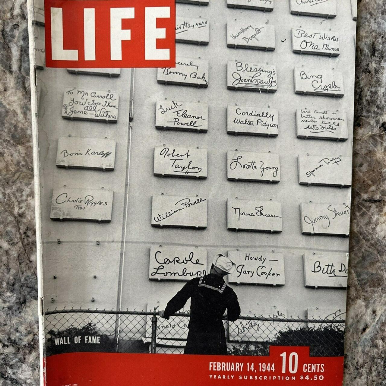 Life Magazine February 14 1944 World War II in... - Depop